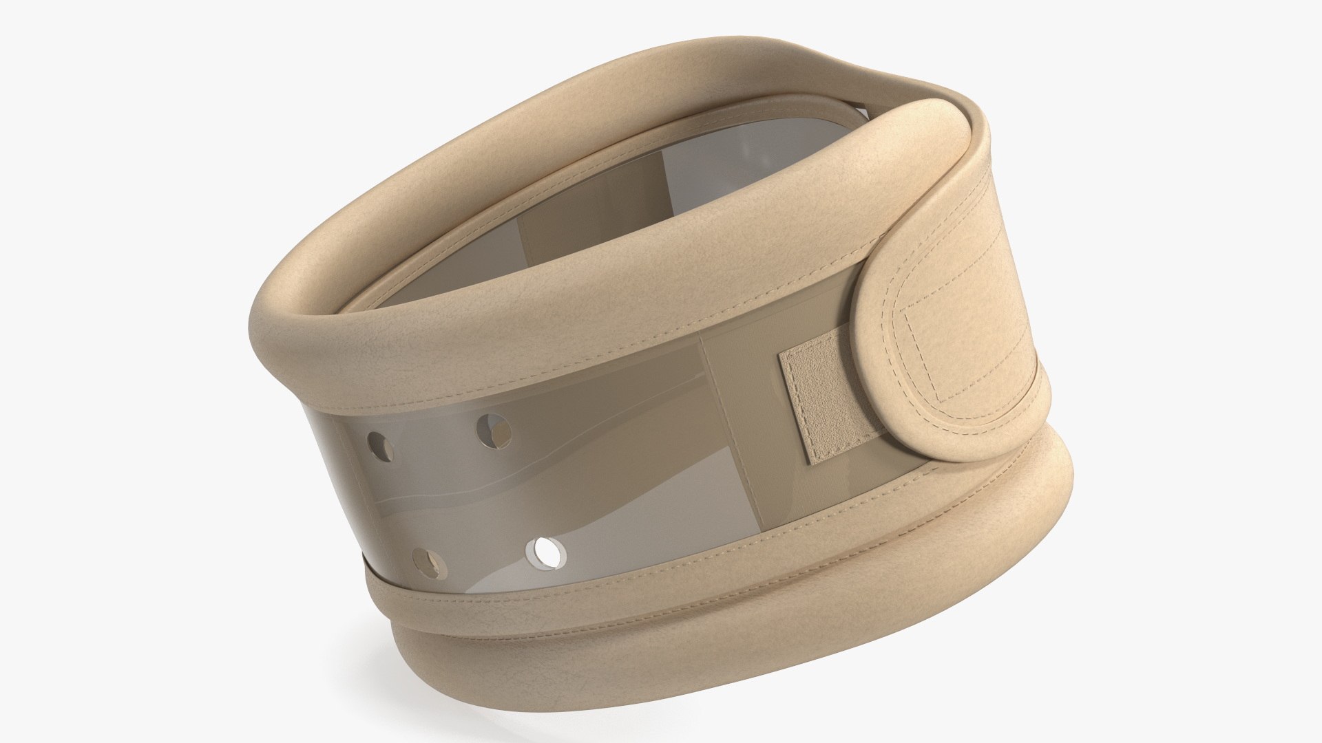 3D Model Cervical Collar Rigid Beige - TurboSquid 2197346
