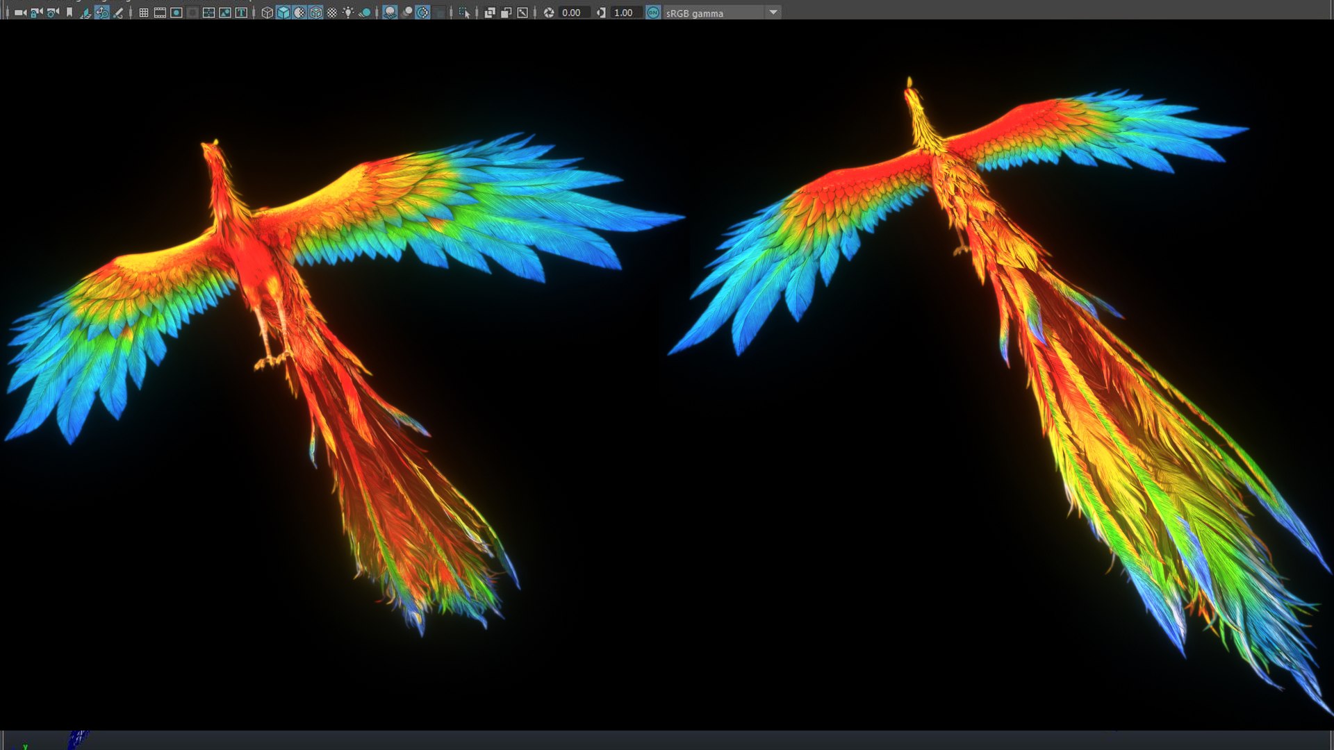 Phoenix Undead Bird Phoenix 3D Model - TurboSquid 2027671