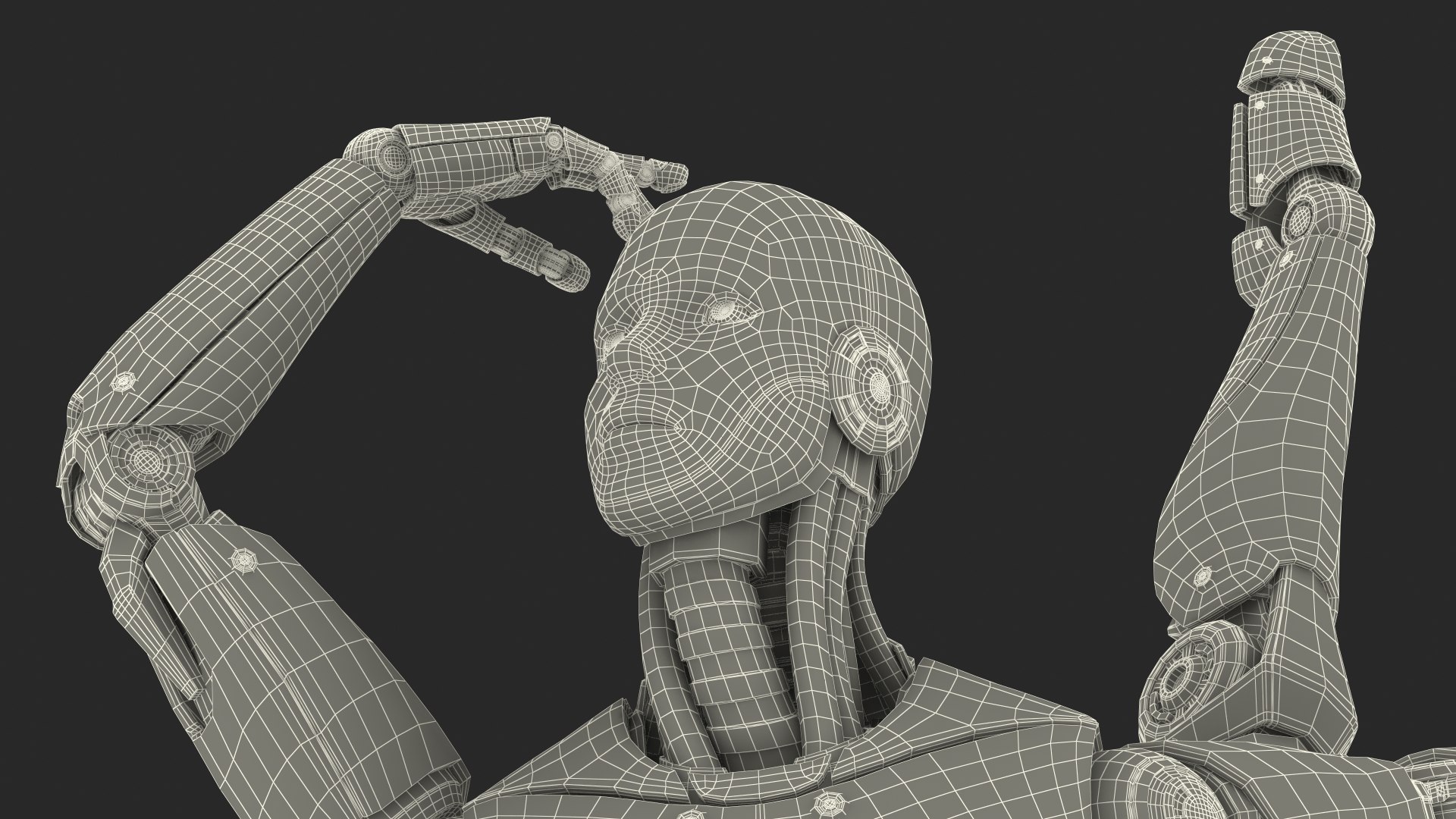 3D Female Cyborg Ballerina Pose - TurboSquid 2097709