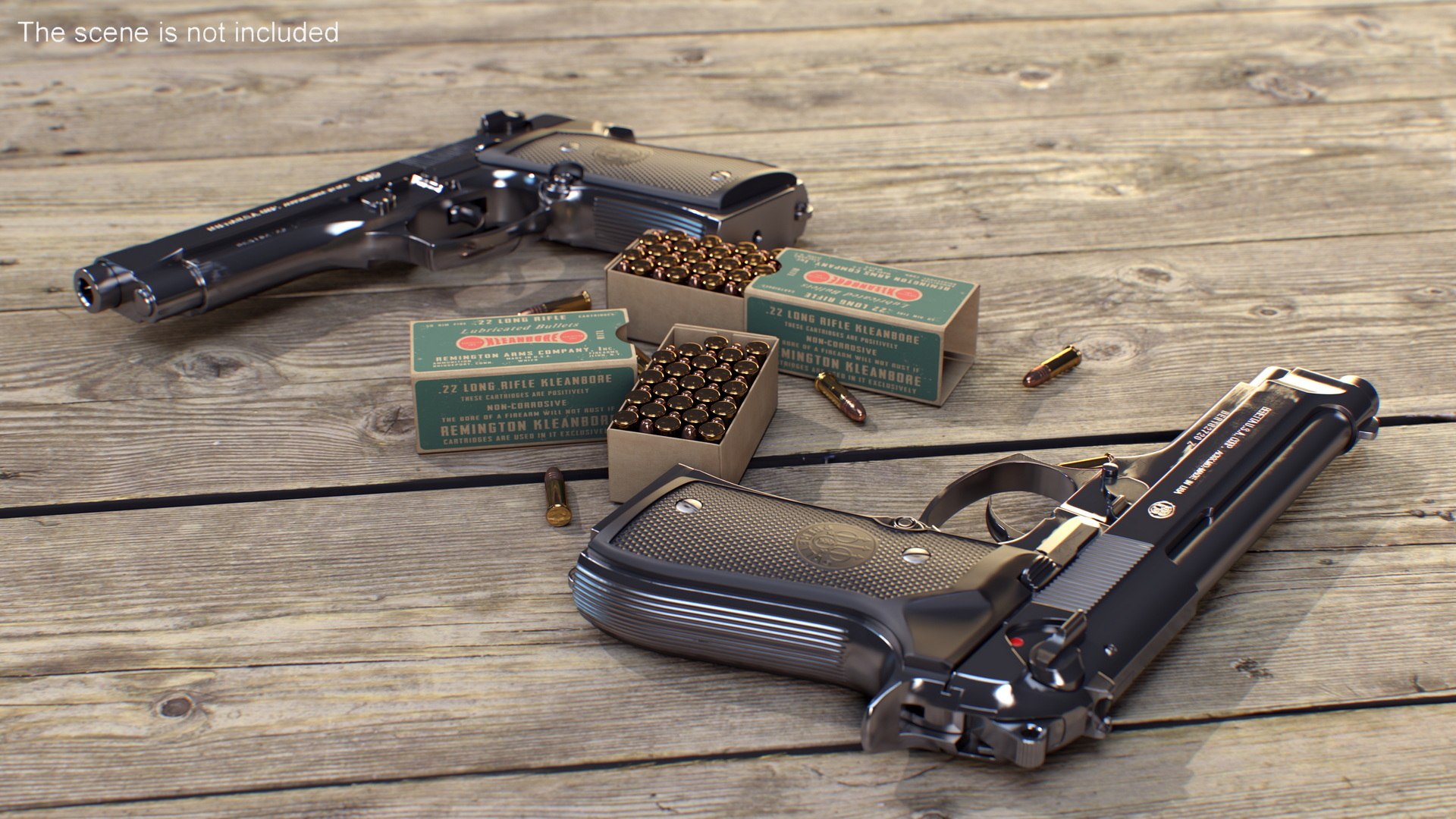 3D Handgun Beretta 92FS - TurboSquid 2347253