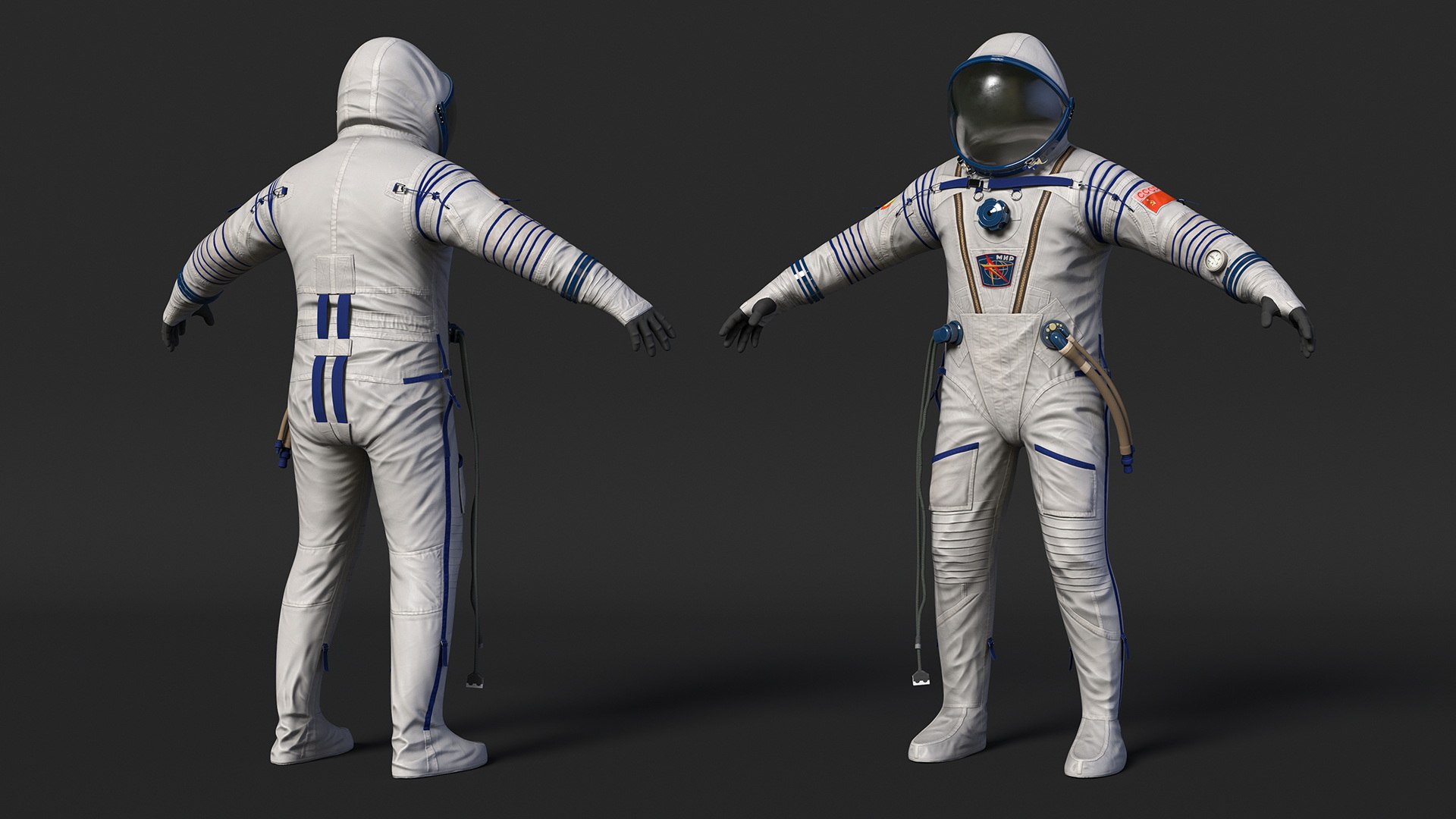 Sokol Space Suit Rigged 3D Model - TurboSquid 2160474