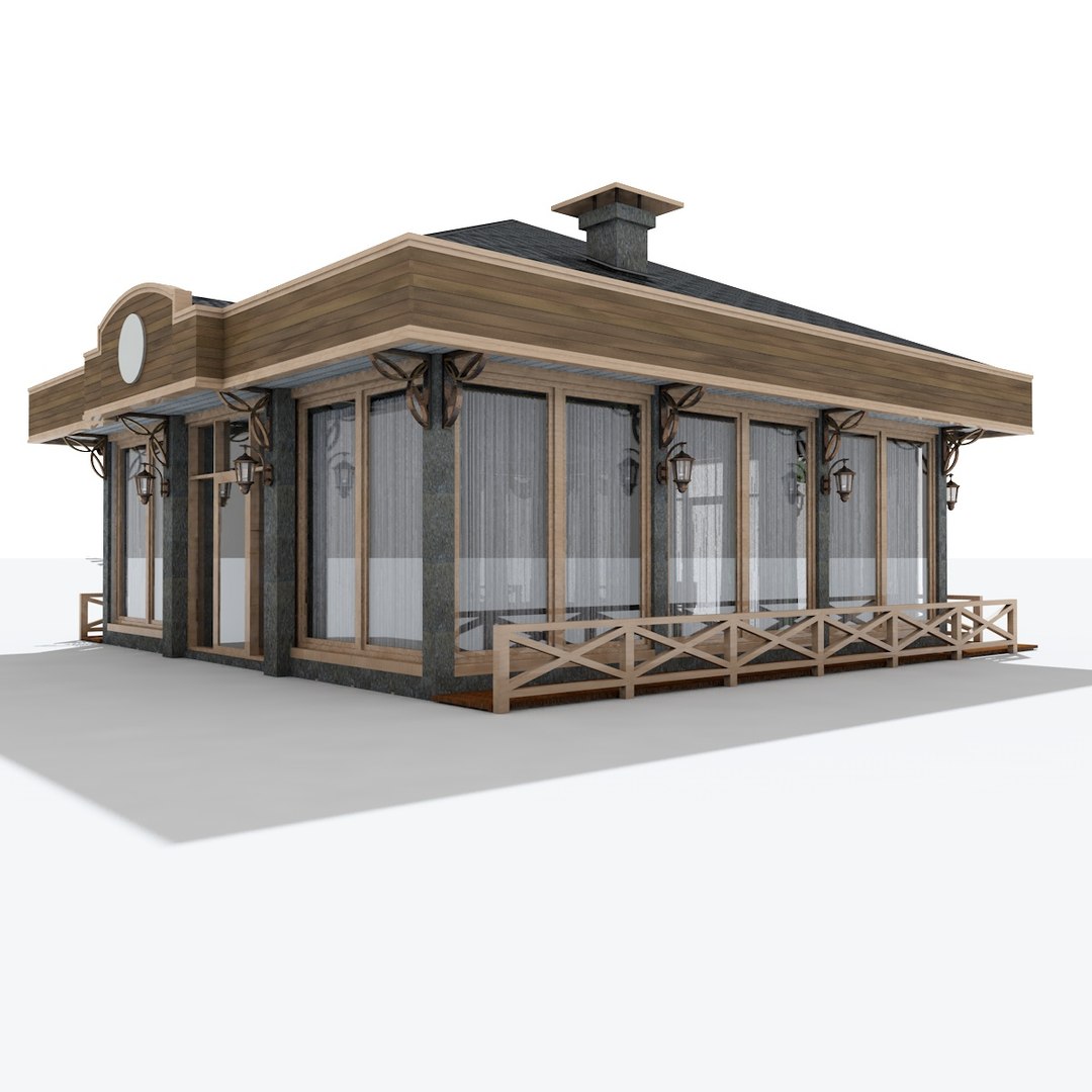 3D Vintage Pavilion Store - TurboSquid 1290755