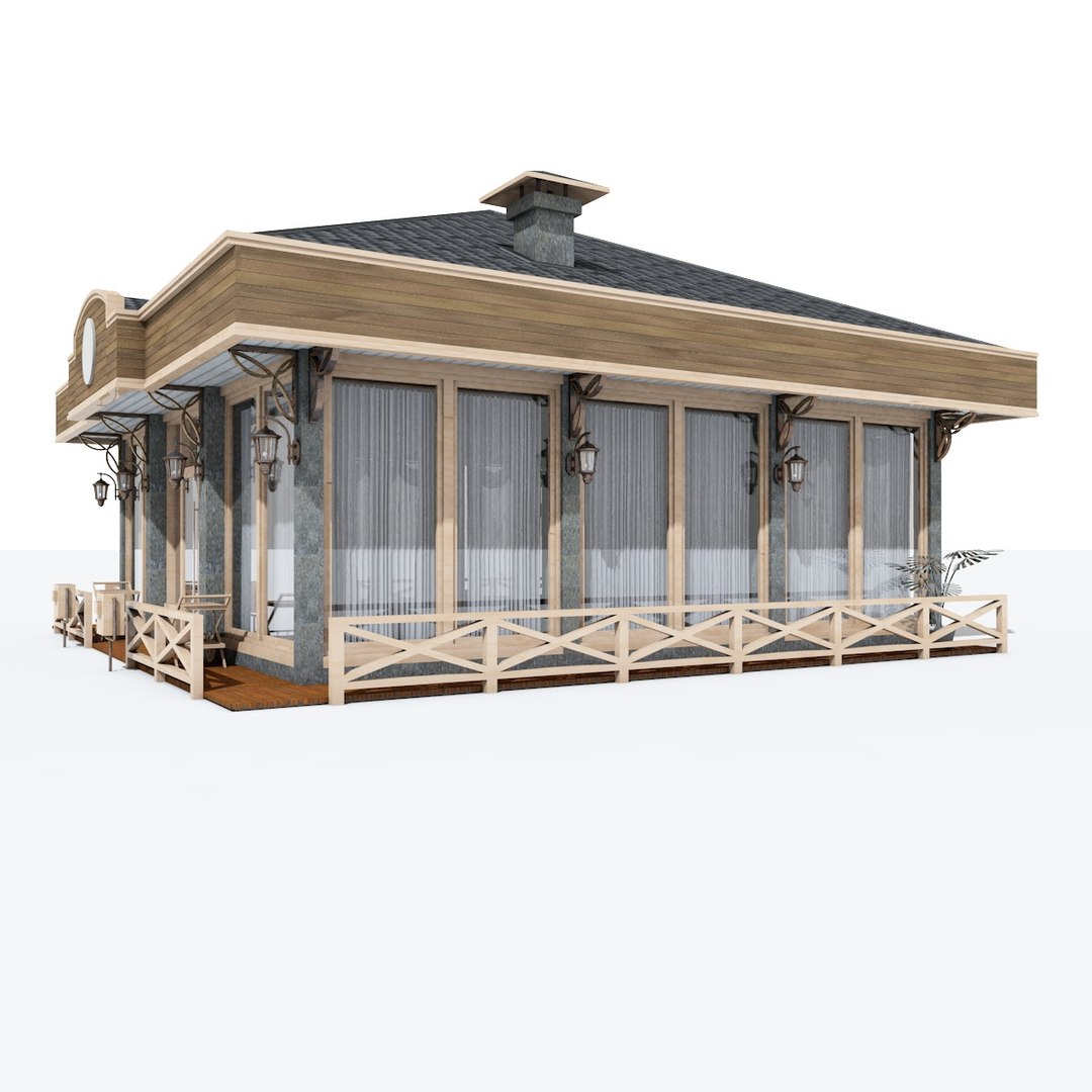 3D Vintage Pavilion Store - TurboSquid 1290755