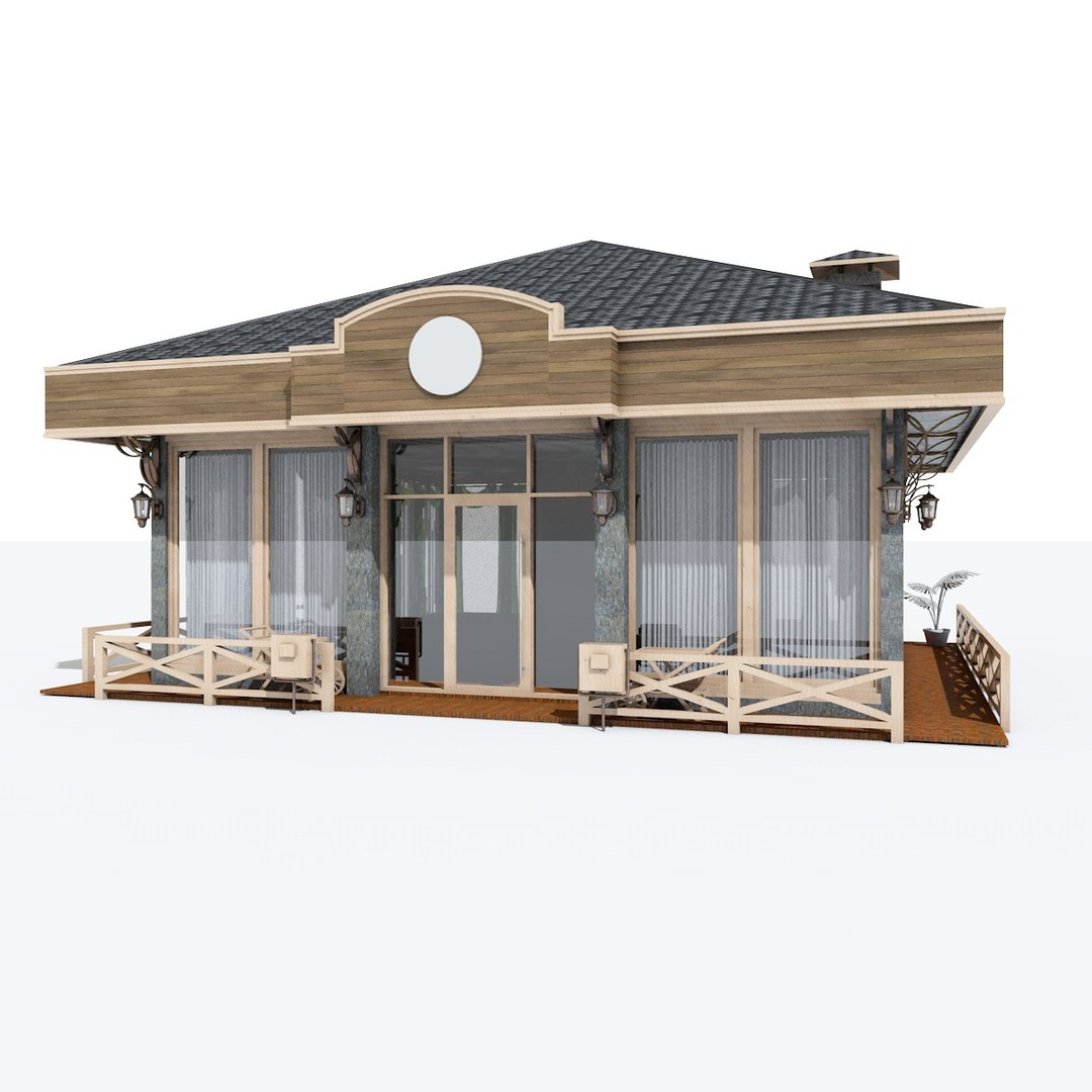 3D Vintage Pavilion Store - TurboSquid 1290755