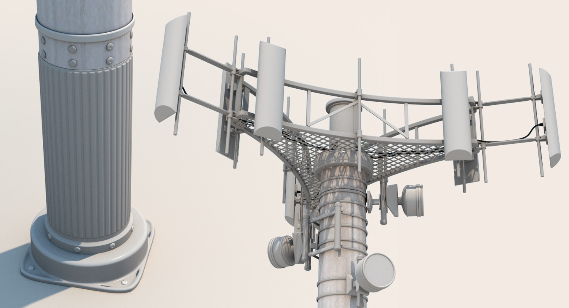3d Model Cell Phone Tower