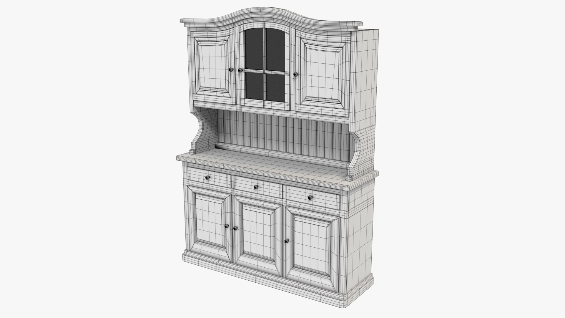 Kitchen Cupboard Model - TurboSquid 1352302