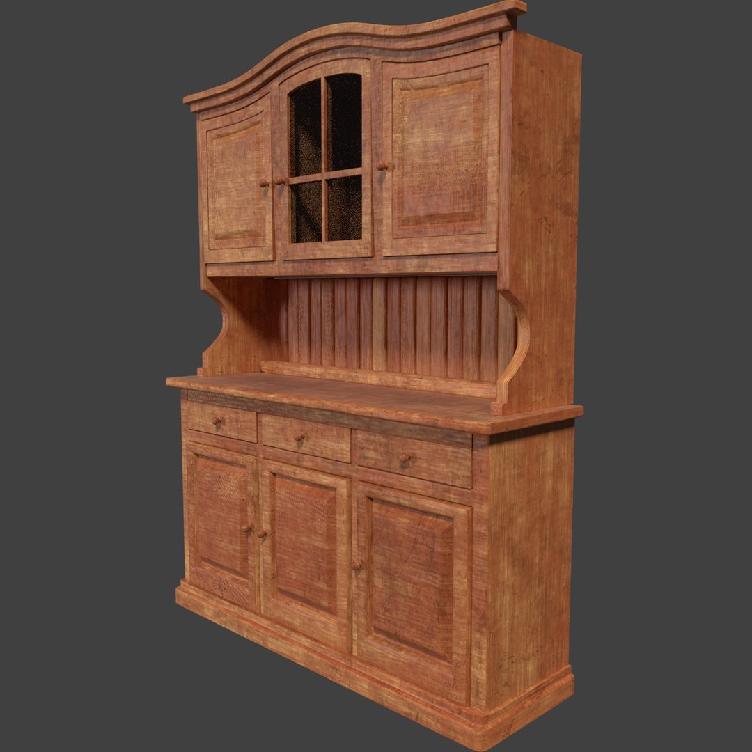 Kitchen Cupboard Model - TurboSquid 1352302