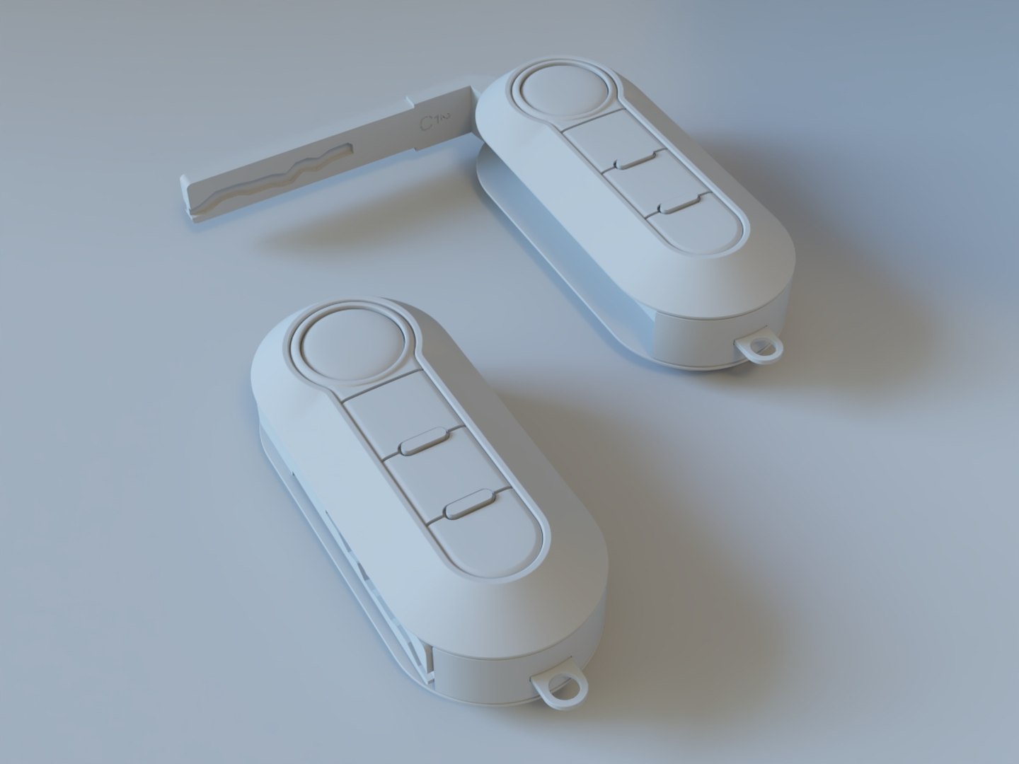 3D Model Car Keys FiatAbarth - TurboSquid 2002797