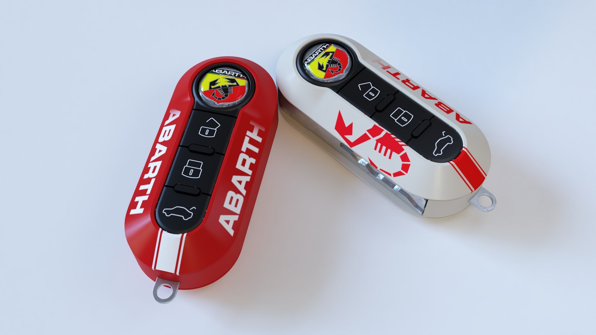 3D Model Car Keys FiatAbarth - TurboSquid 2002797