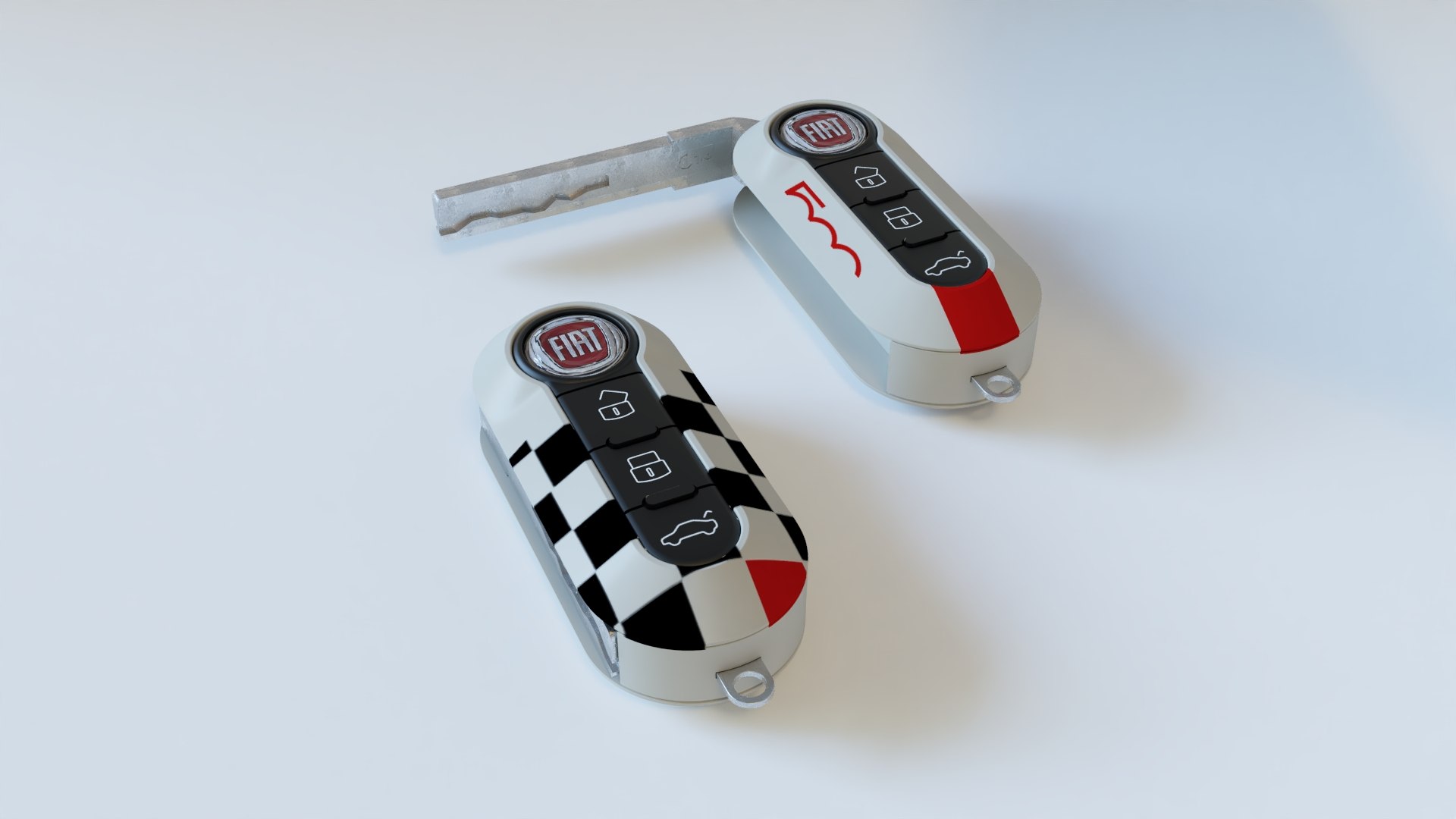 3D Model Car Keys FiatAbarth - TurboSquid 2002797