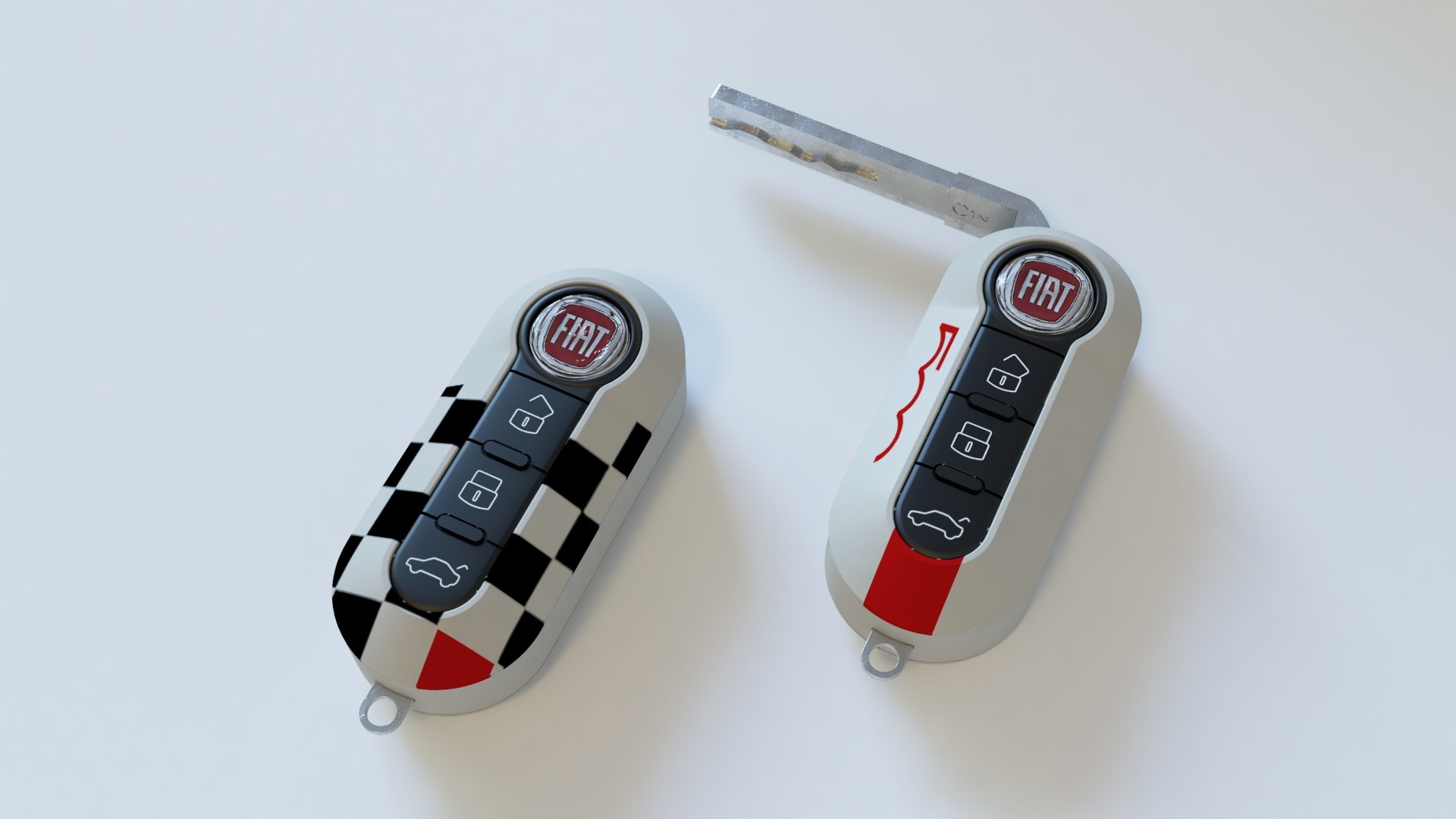 3D Model Car Keys FiatAbarth - TurboSquid 2002797