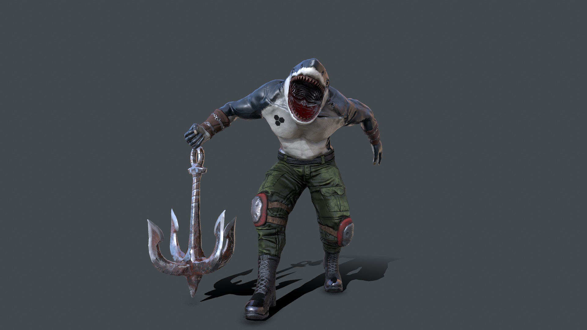 3D Model Killer Shark Character - TurboSquid 1599872