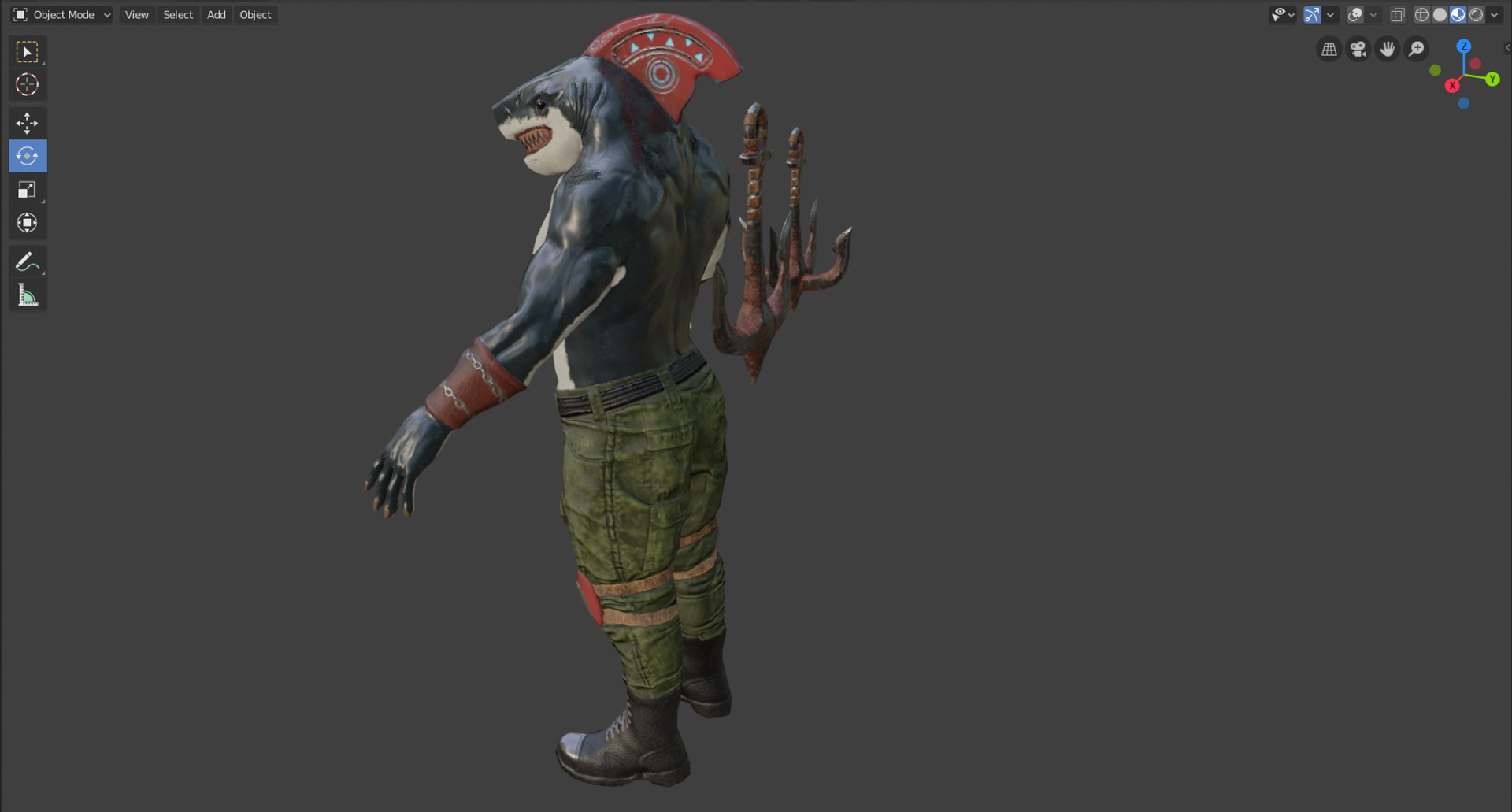 3D Model Killer Shark Character - TurboSquid 1599872