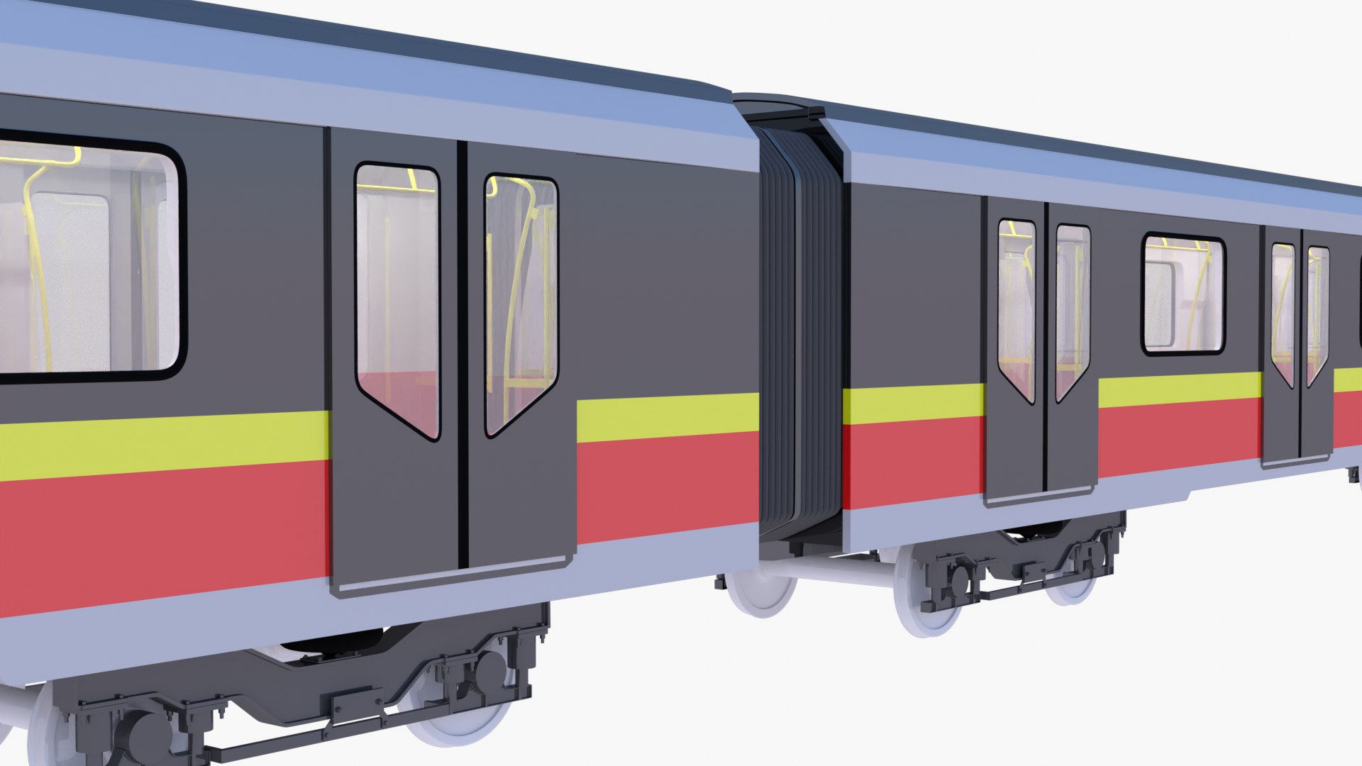 3D Warsaw Metro Train - TurboSquid 2156135