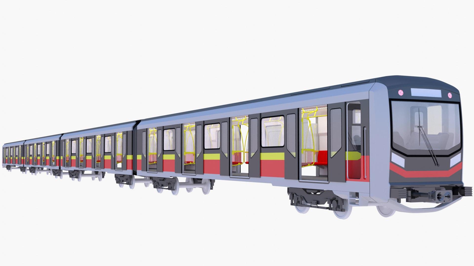 3D Warsaw Metro Train - TurboSquid 2156135
