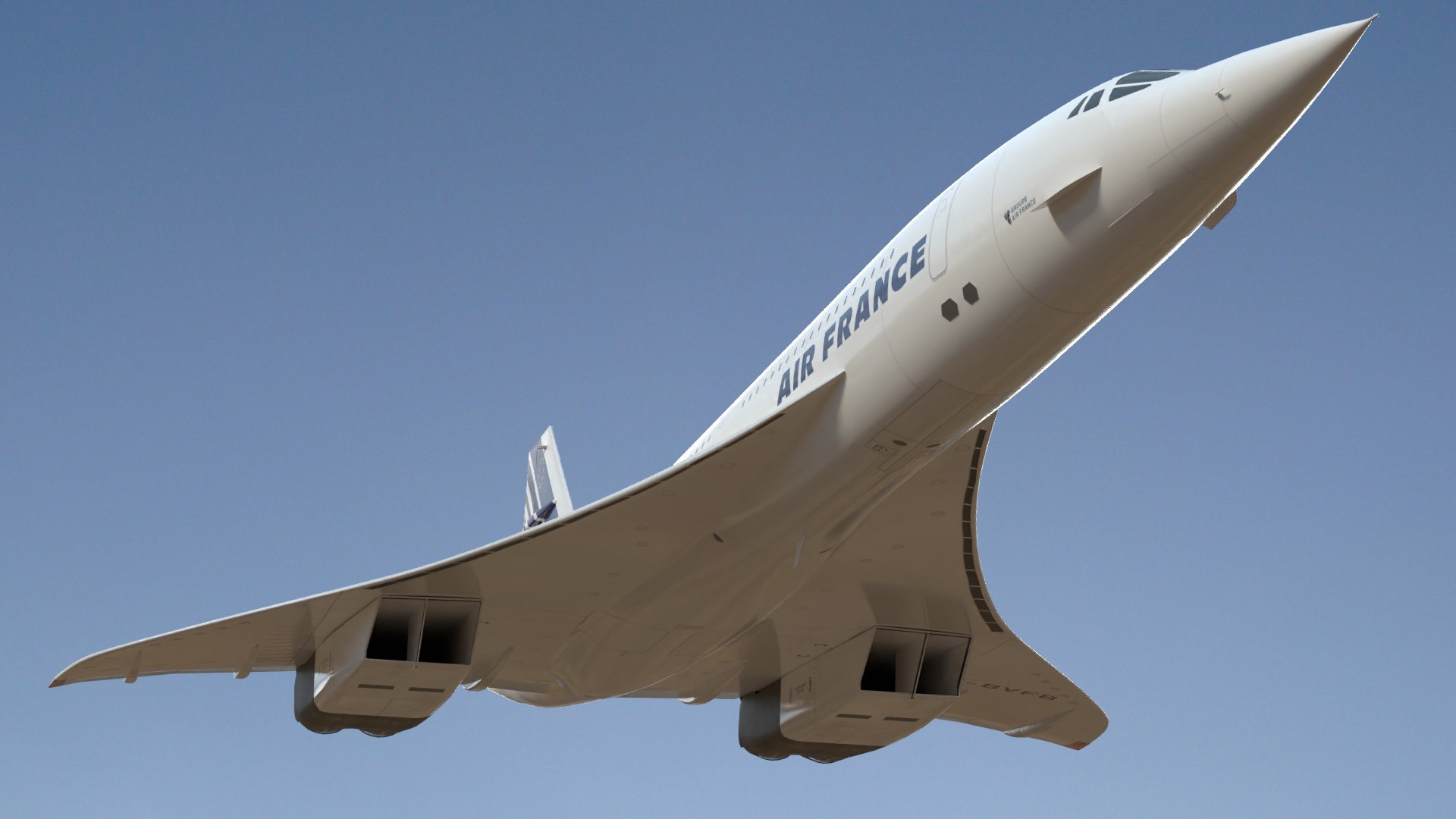 Air France Concorde SC 3D Model - TurboSquid 2261566