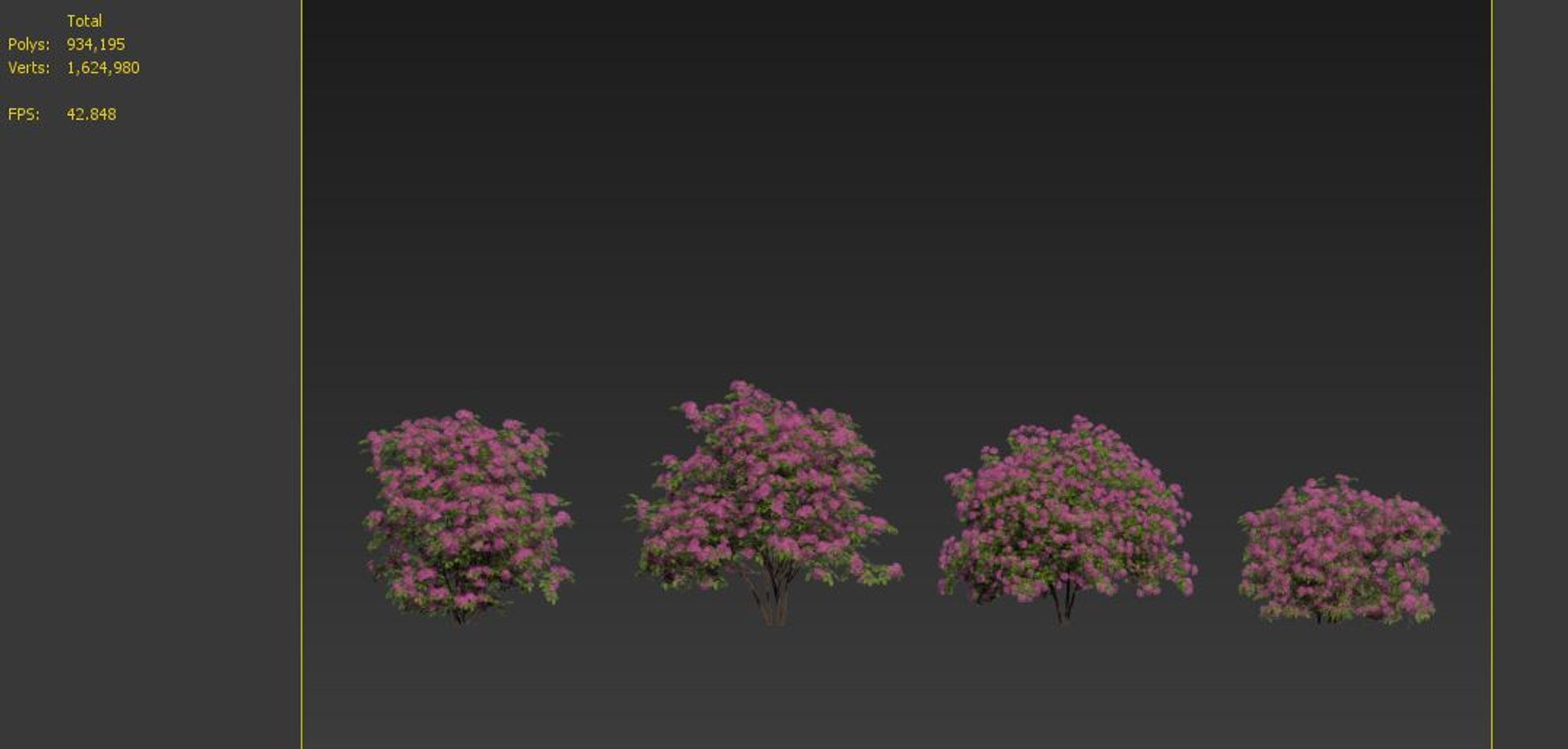 Double Play Spiraea 3D Model - TurboSquid 1946889