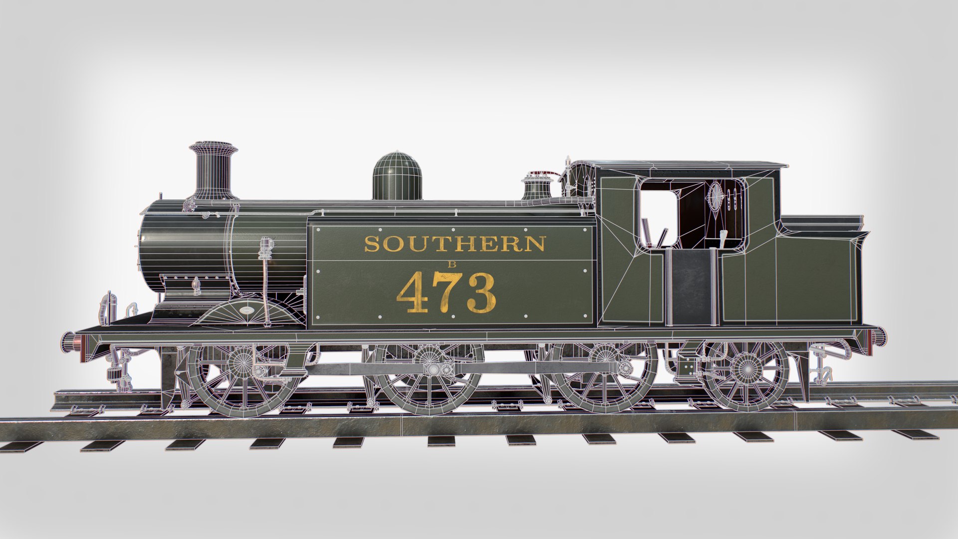 3D 473 Steam Train Model - TurboSquid 1550627