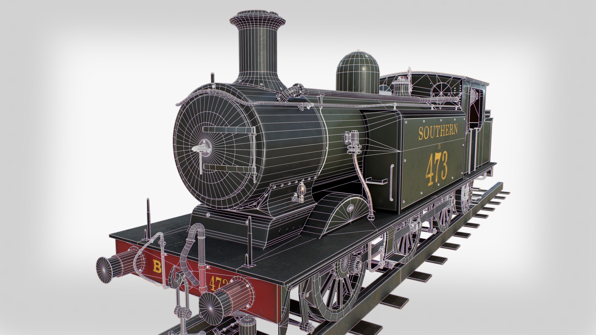 3D 473 Steam Train Model - TurboSquid 1550627