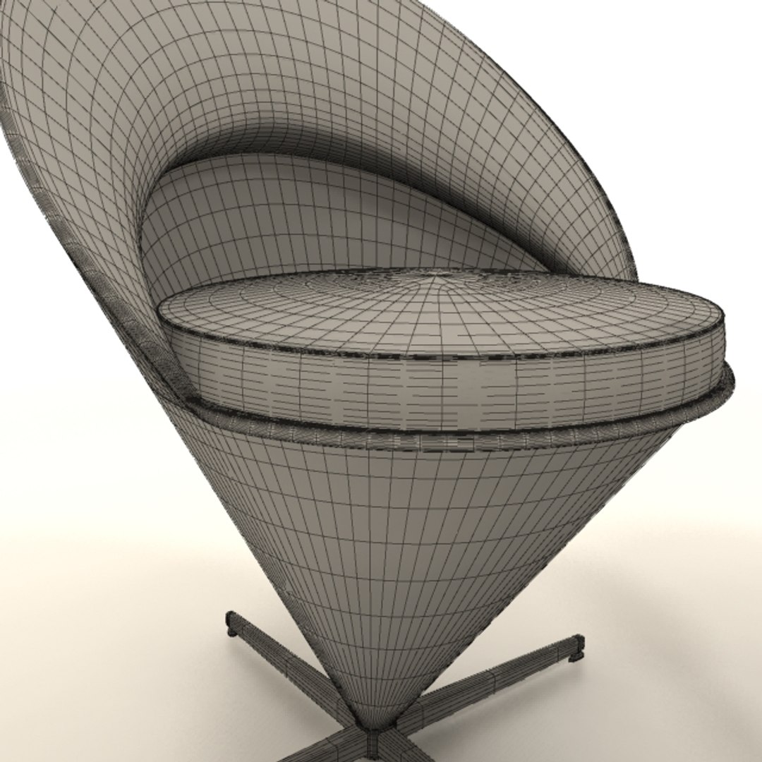 3ds Max Cone Chair Table