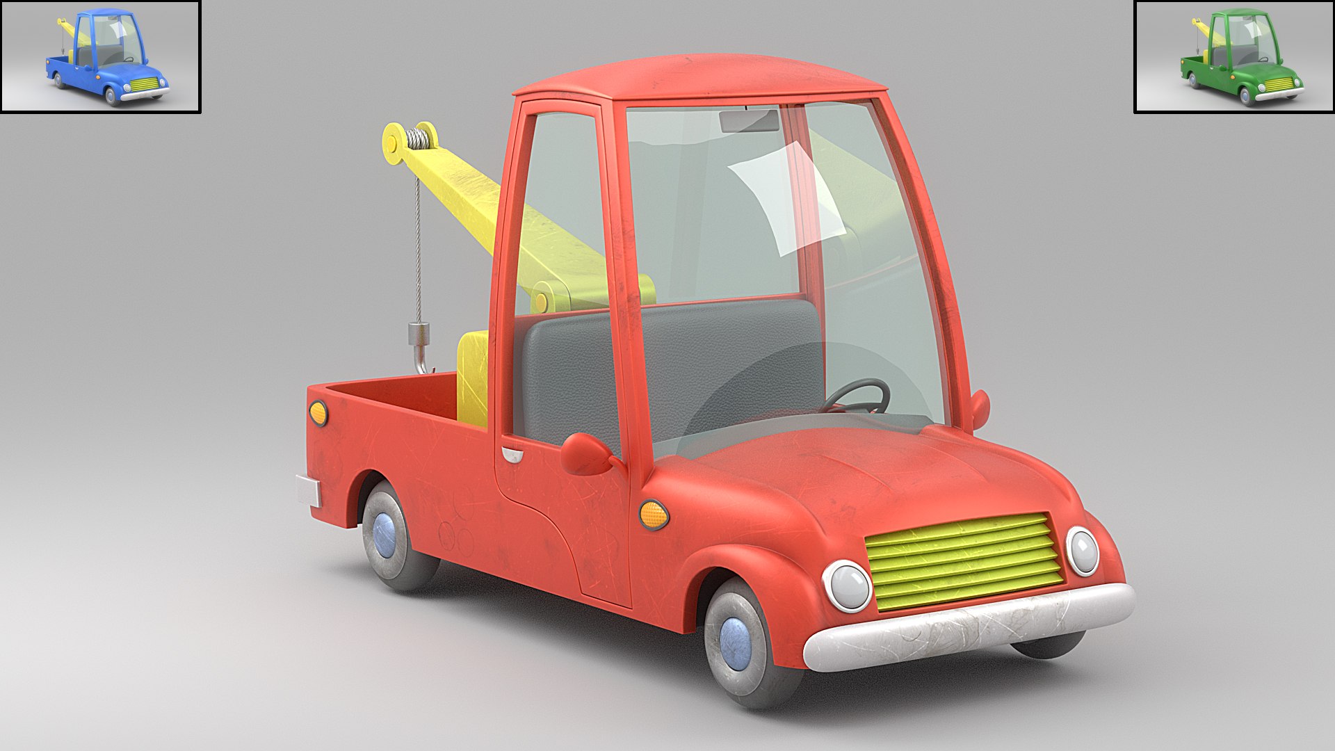 Cartoon Car Model - TurboSquid 2009019