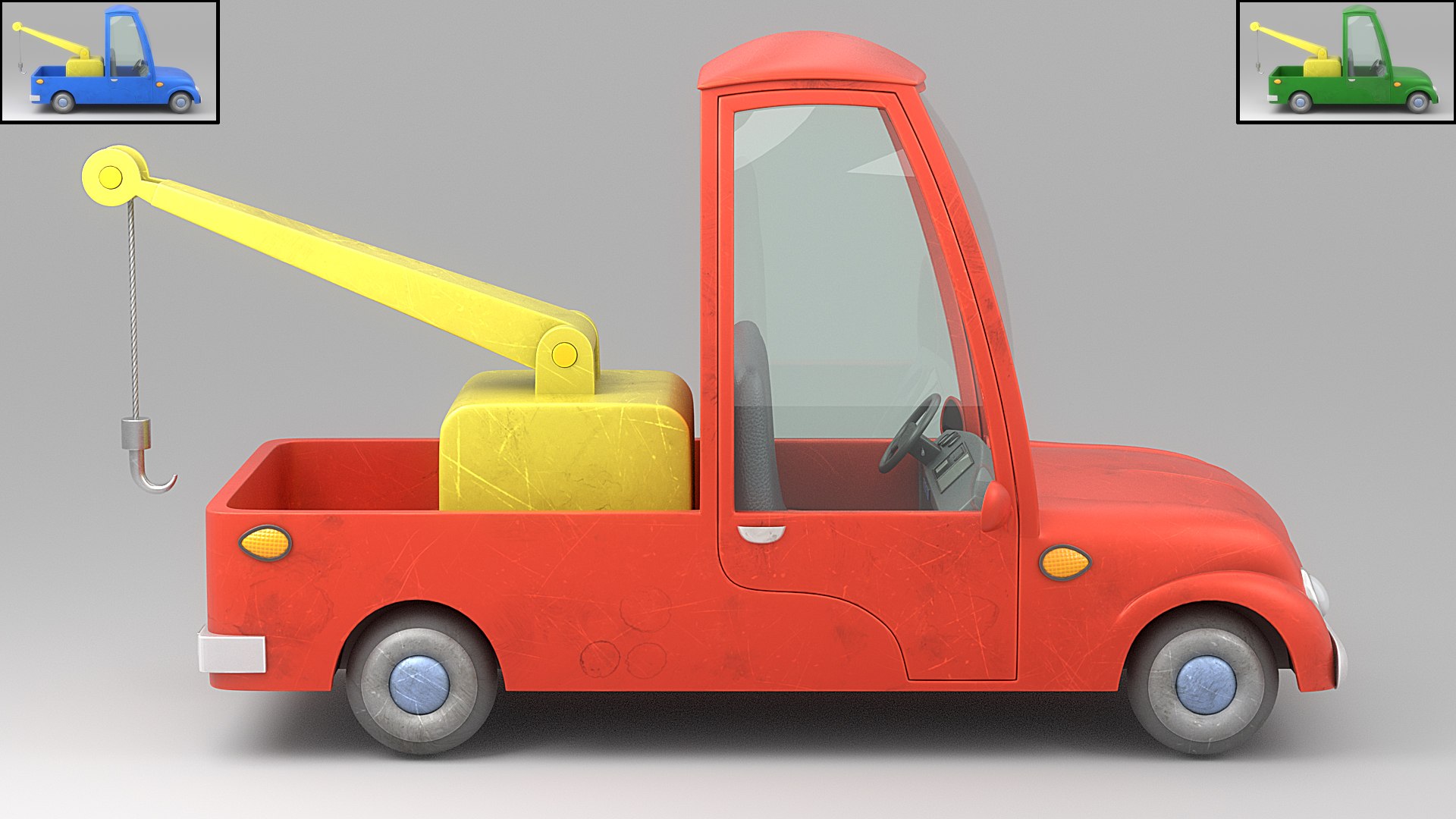 Cartoon Car Model - TurboSquid 2009019