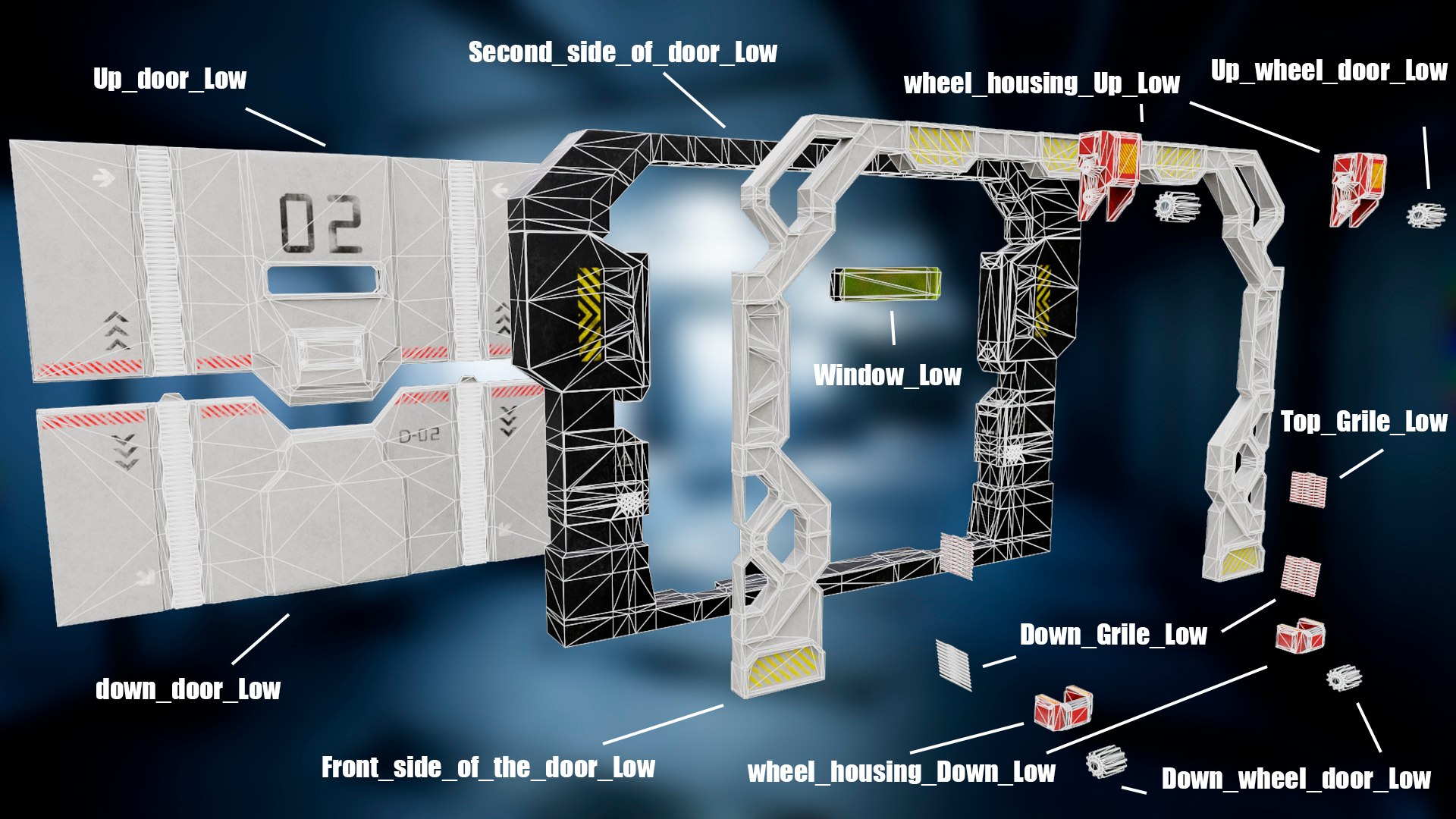 3D Scifi Spacebase Door 3D Model PBR - TurboSquid 1817287