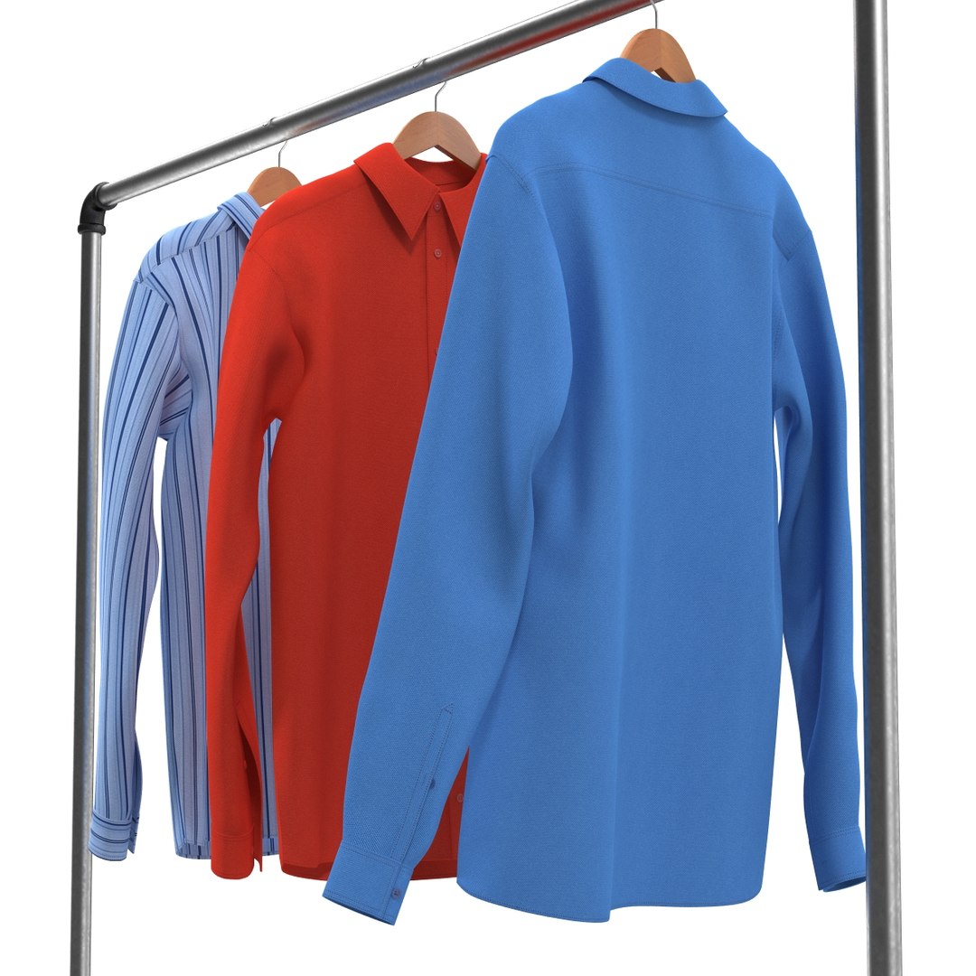 3d iron clothing rack 5 model