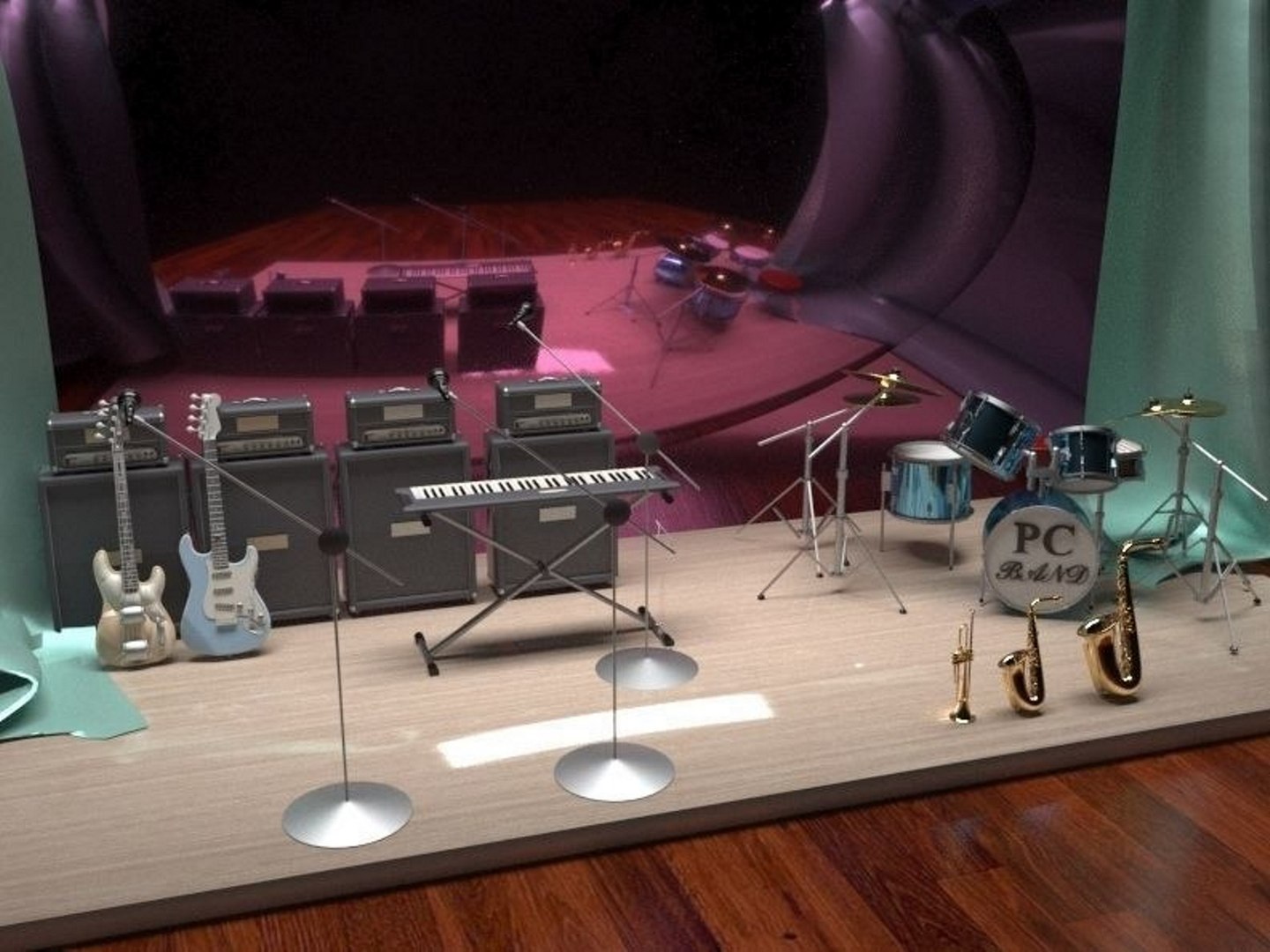Band Version 3D Model - TurboSquid 1467169
