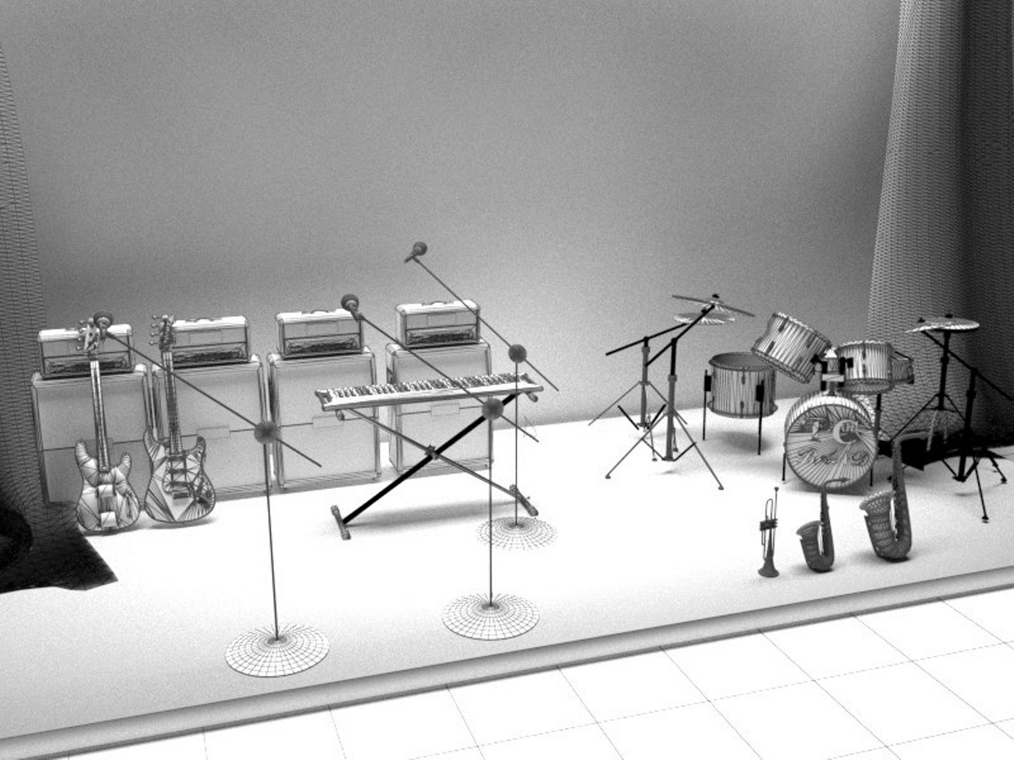 Band Version 3D Model - TurboSquid 1467169