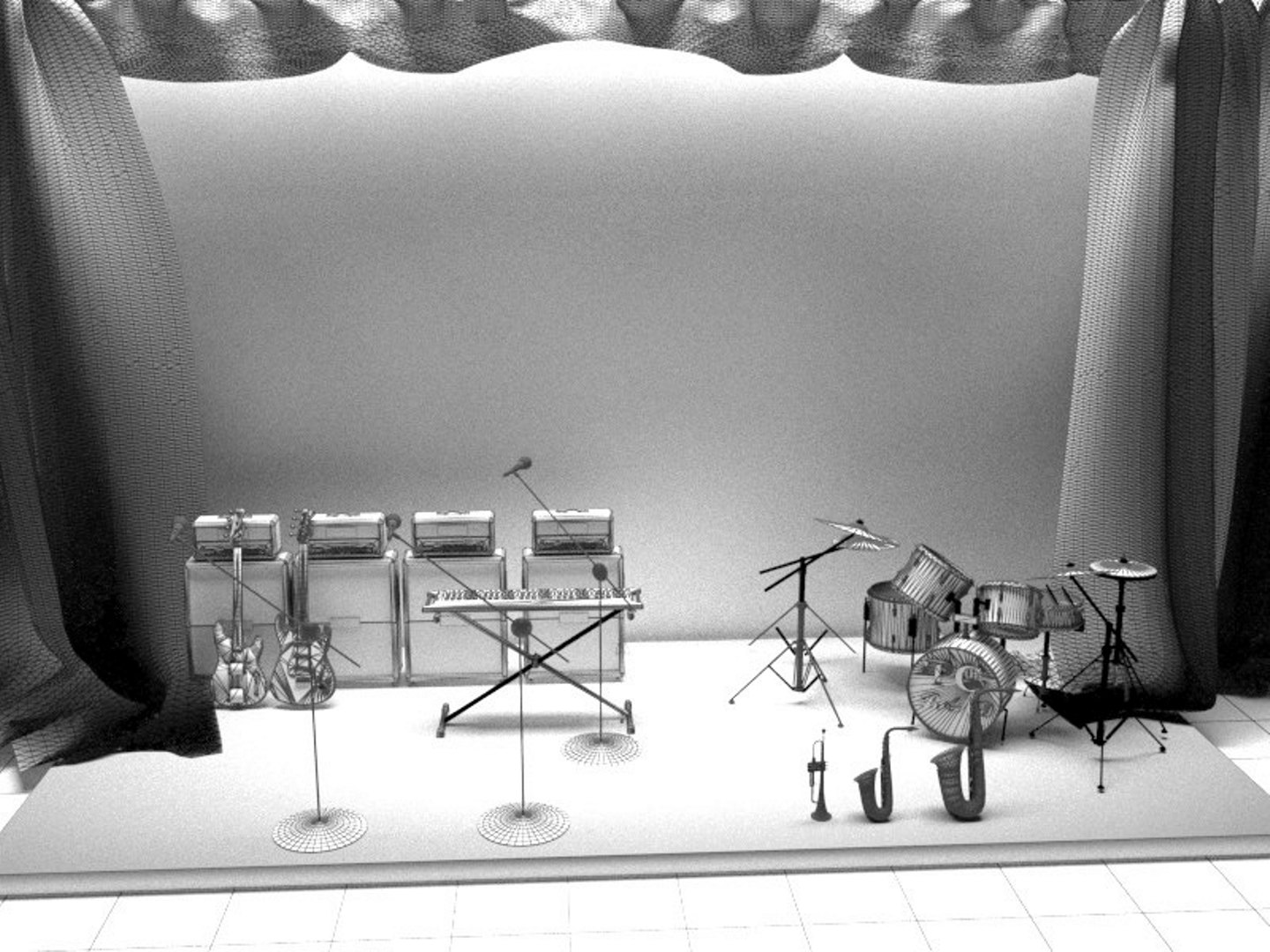 Band Version 3D Model - TurboSquid 1467169