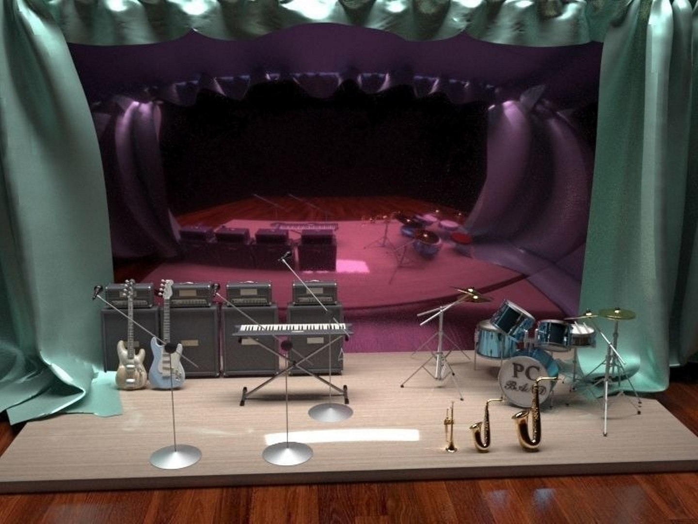 Band Version 3D Model - TurboSquid 1467169