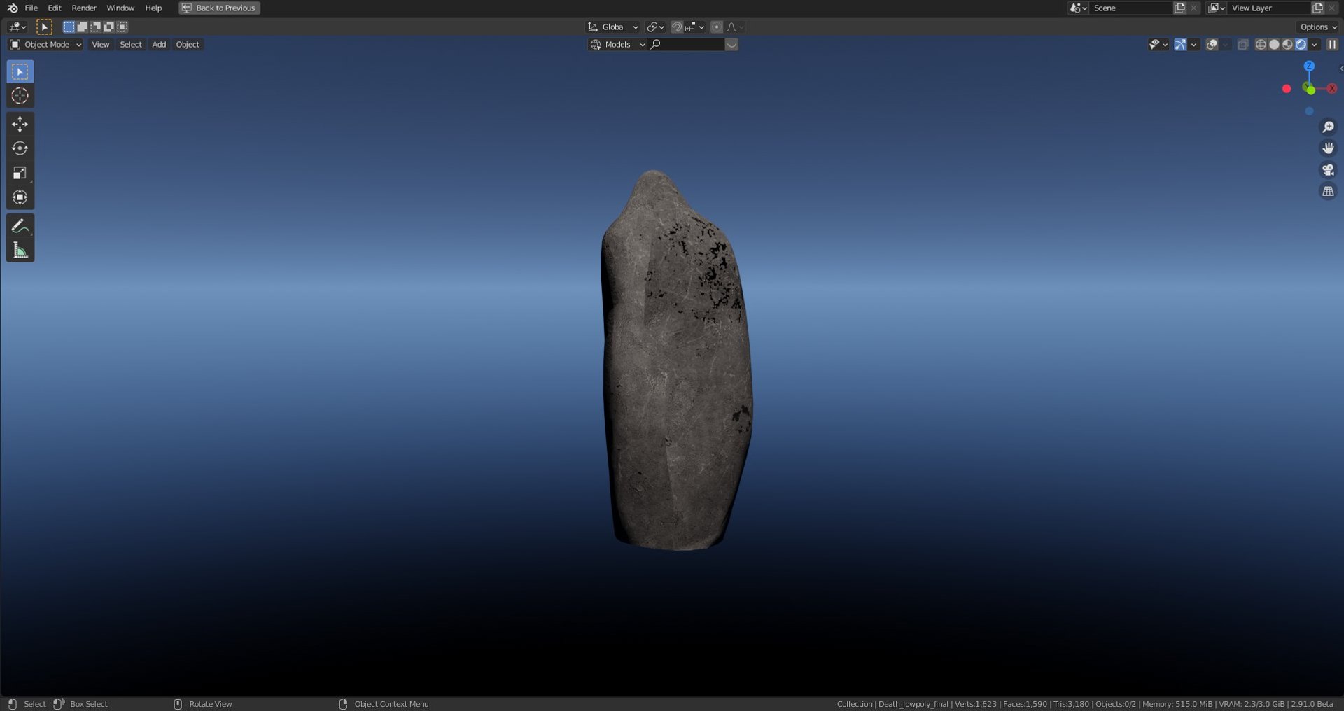 3D Death Statue - TurboSquid 1682569