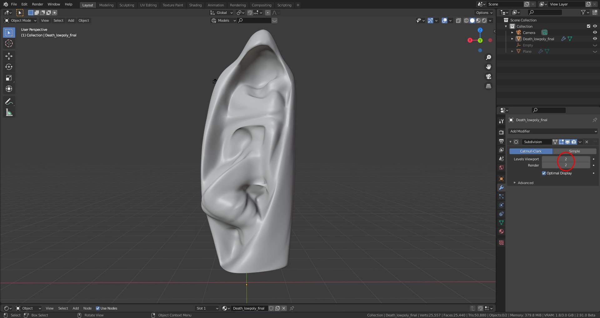 3D Death Statue - TurboSquid 1682569