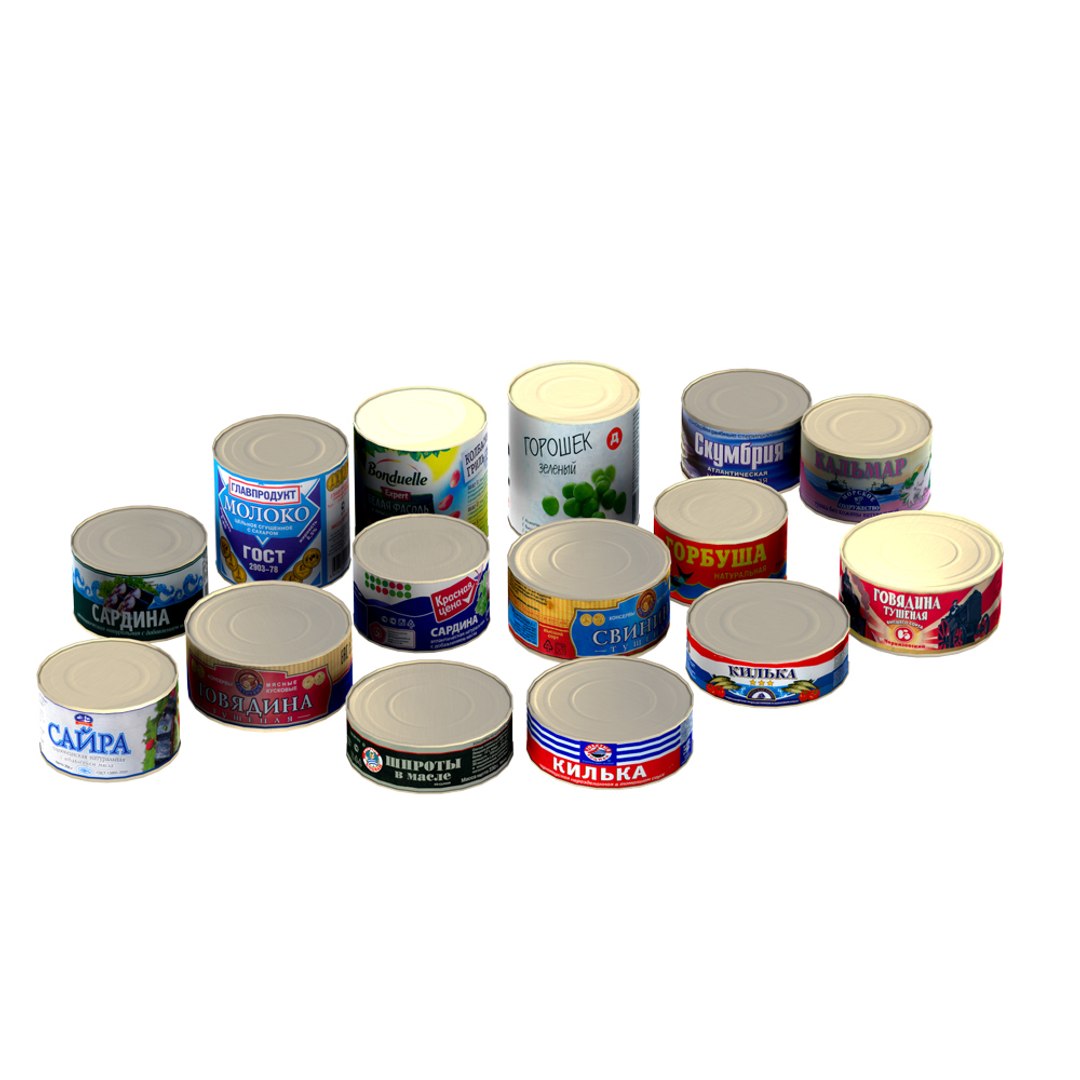3D Russian Cans Model - TurboSquid 1153206