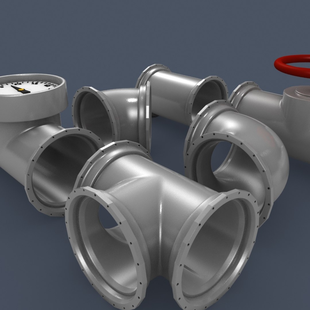 Free Obj Model Pipe Fitting