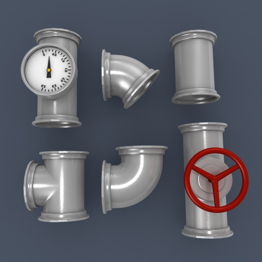 Free Obj Model Pipe Fitting