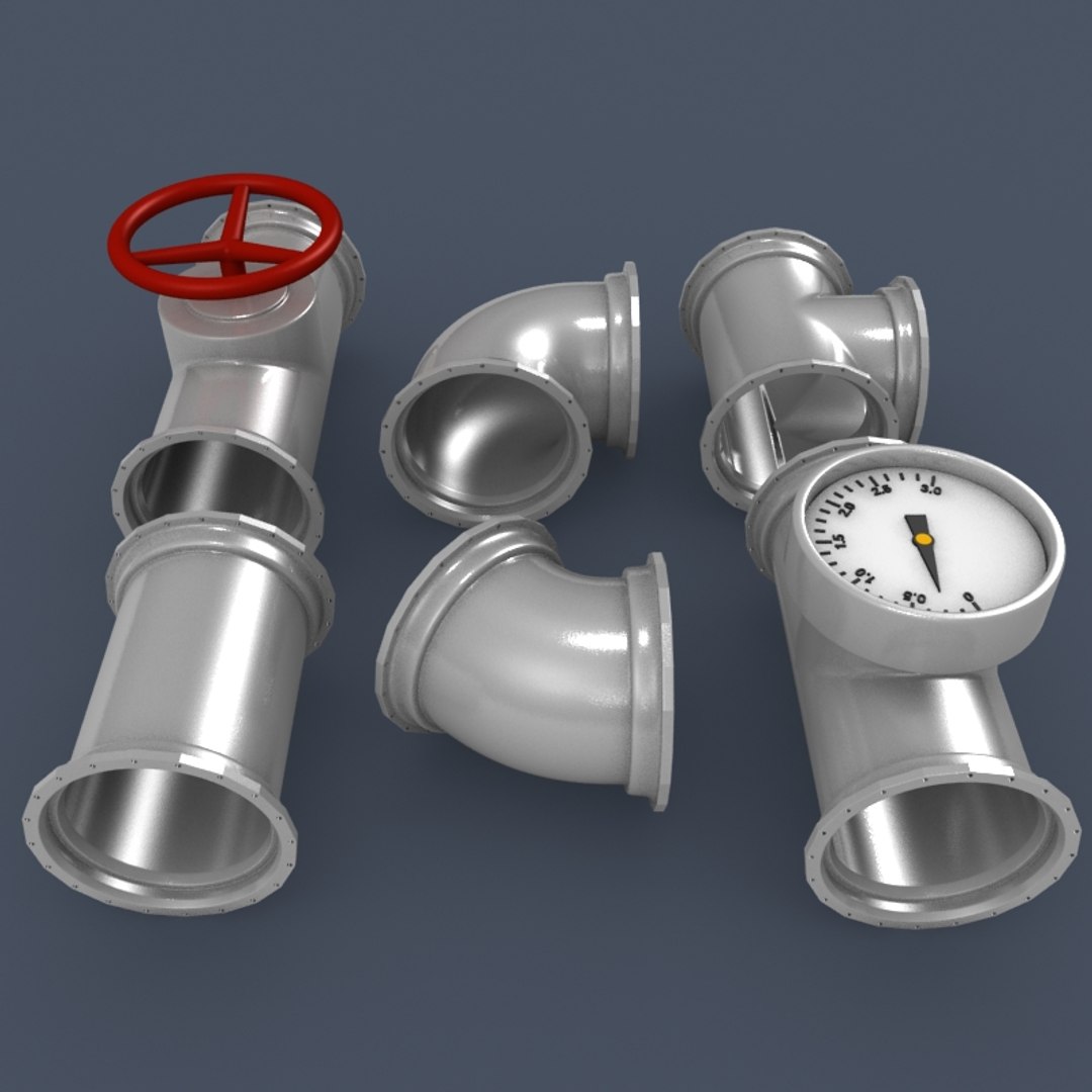 Free Obj Model Pipe Fitting