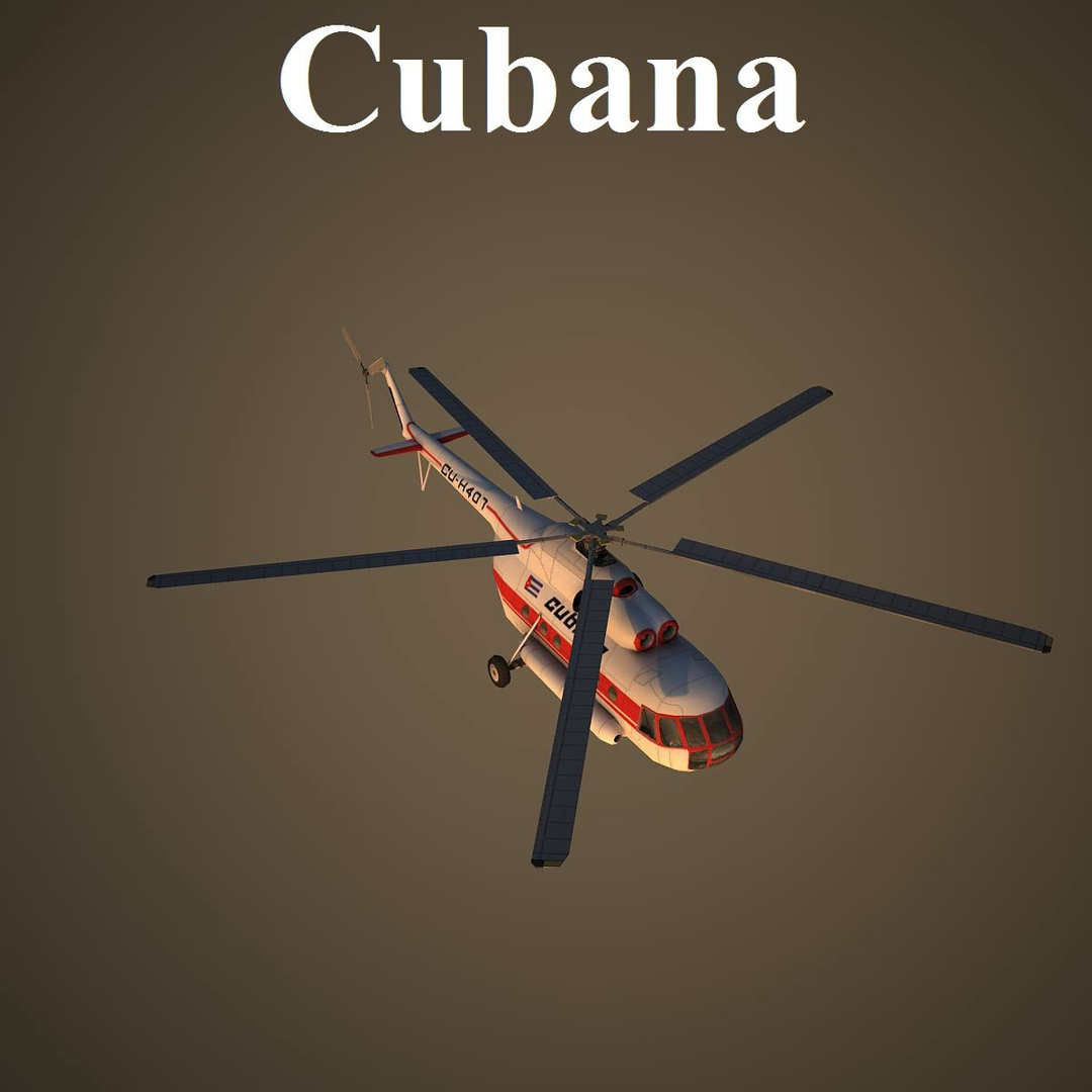 Mil Cub Helicopter 3d Model