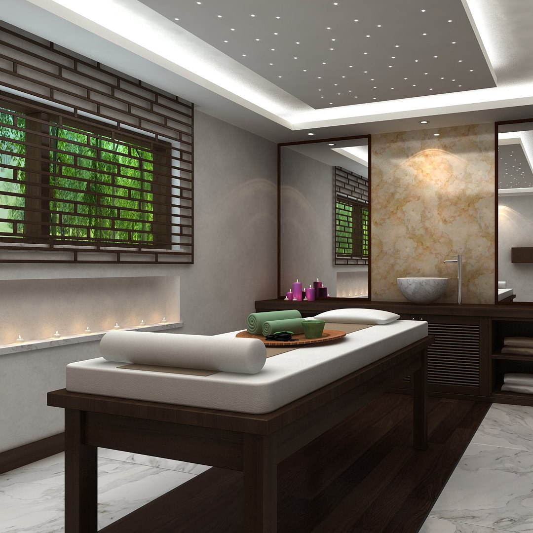 Scene Spa Massage Room 3D - TurboSquid 1590417