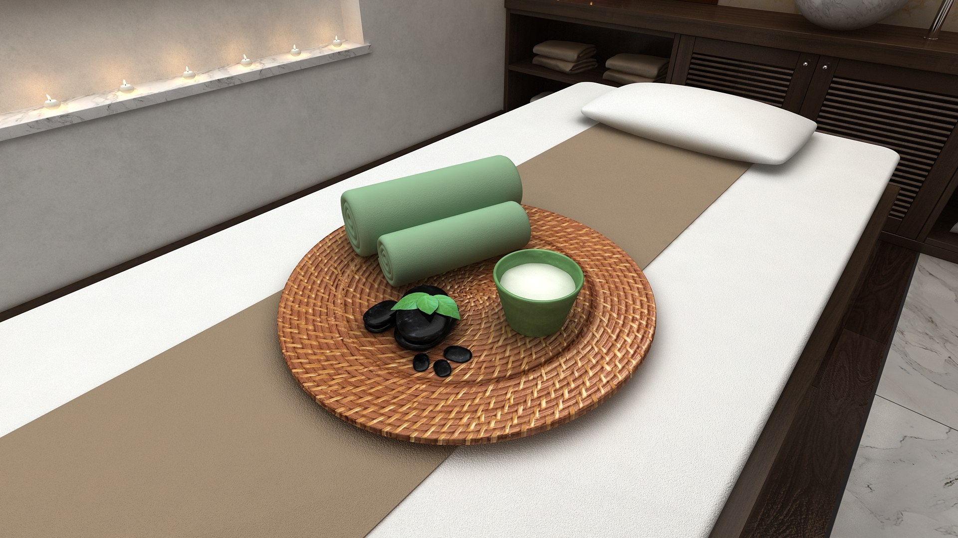 Scene Spa Massage Room 3D - TurboSquid 1590417