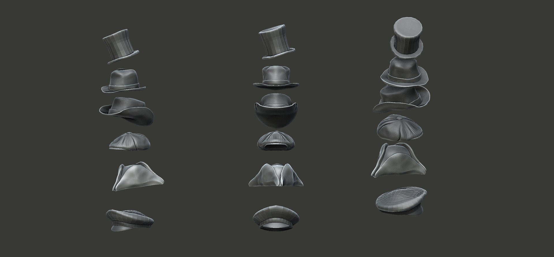Hats 3D Model - TurboSquid 2139812