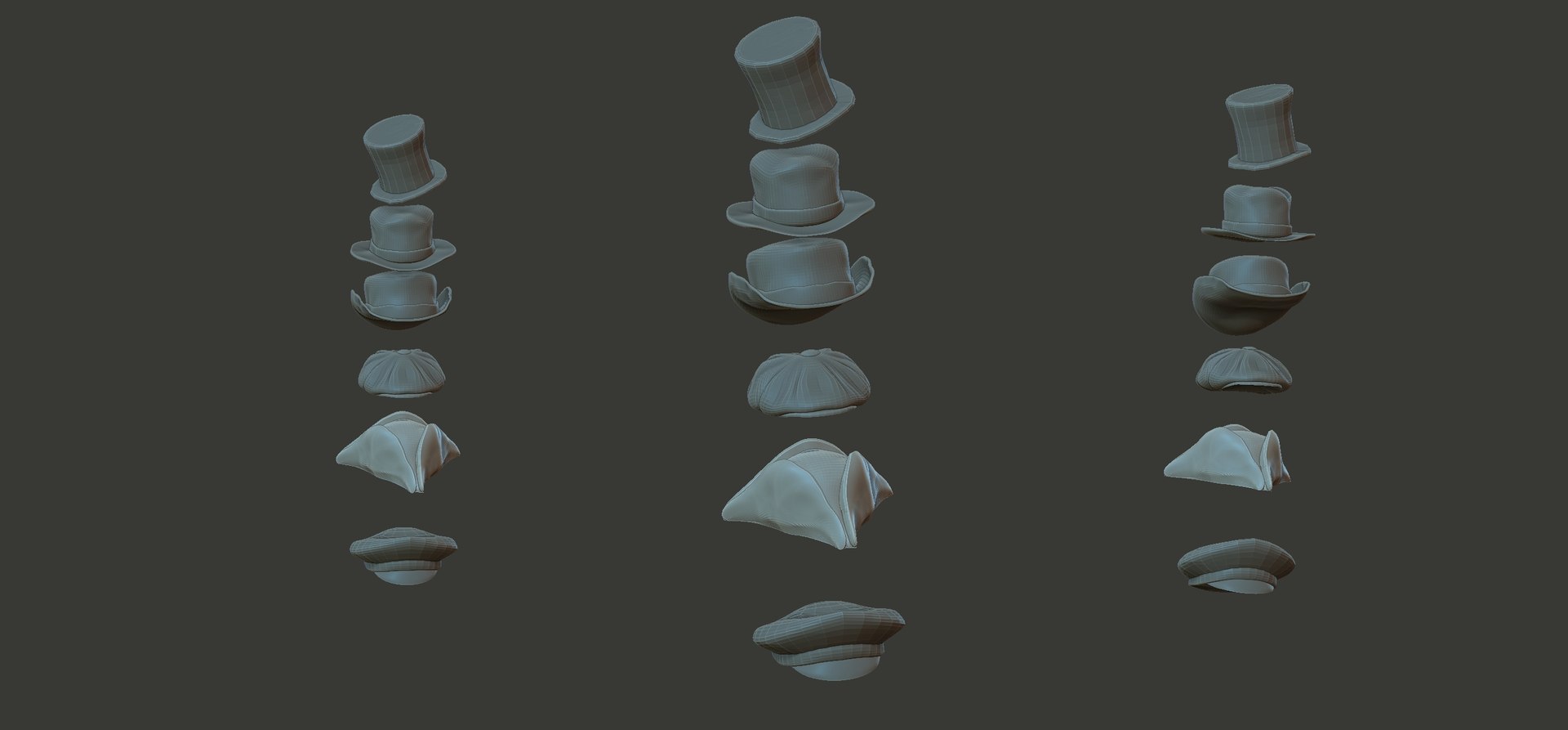 Hats 3D Model - TurboSquid 2139812