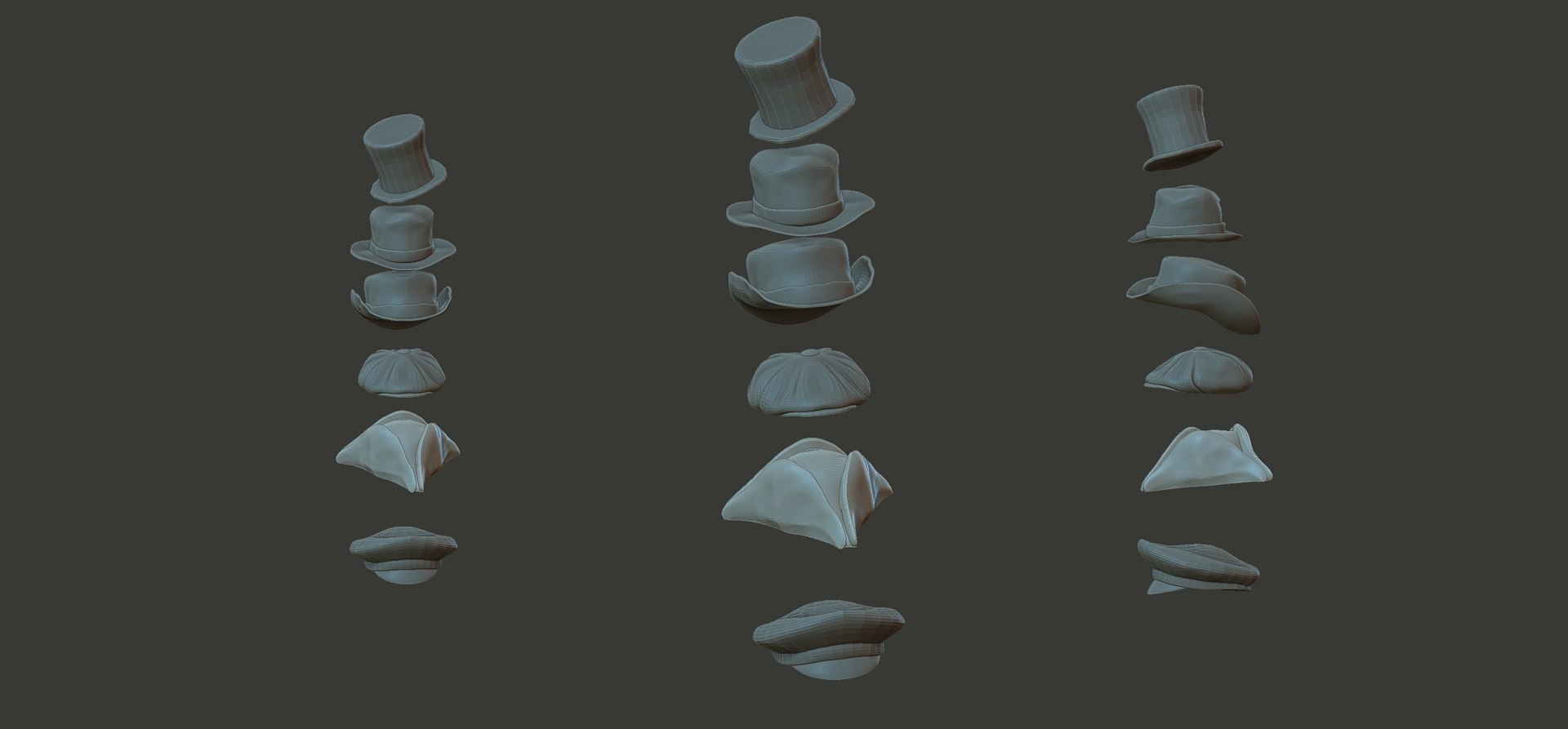 Hats 3D Model - TurboSquid 2139812