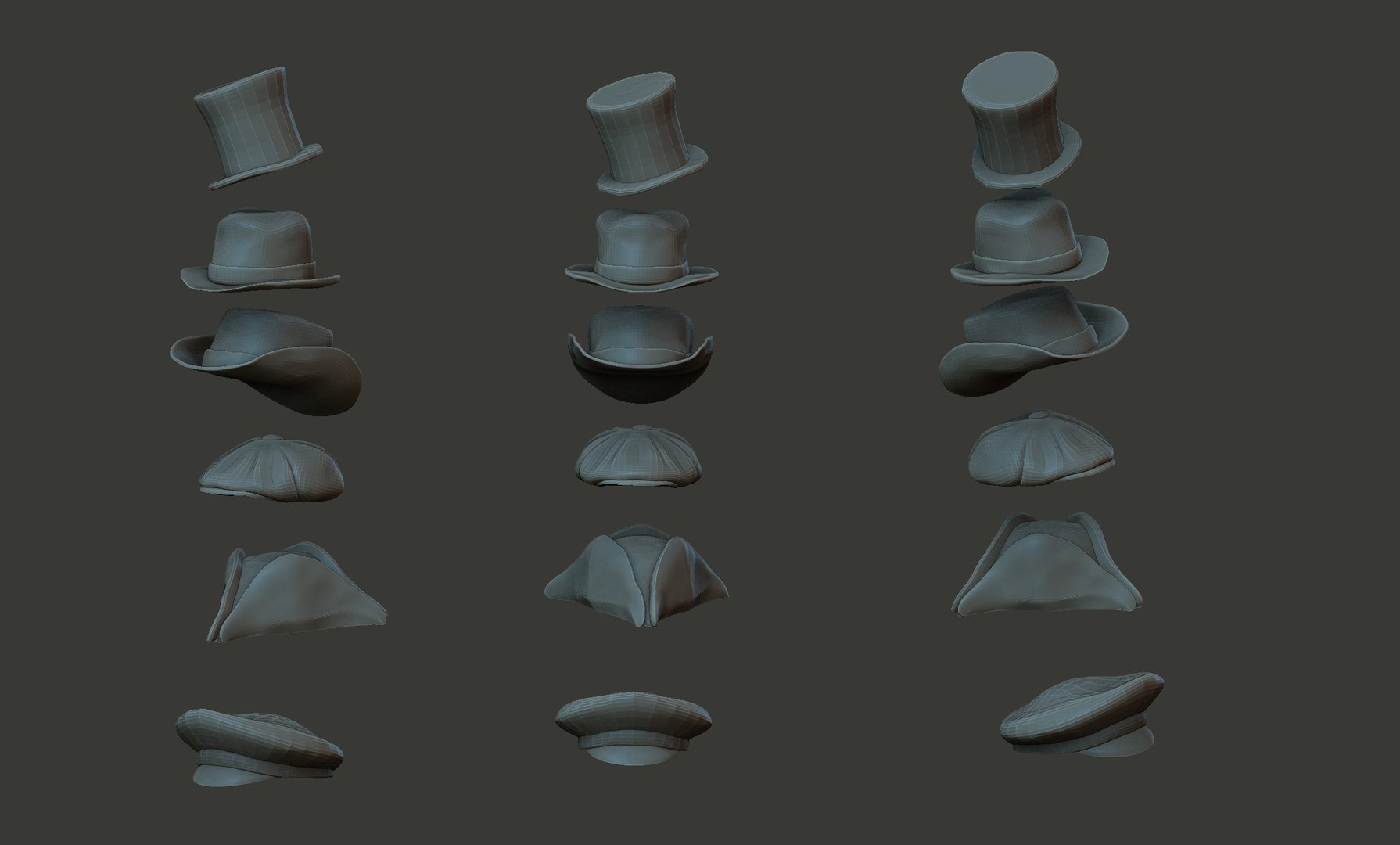 Hats 3D Model - TurboSquid 2139812