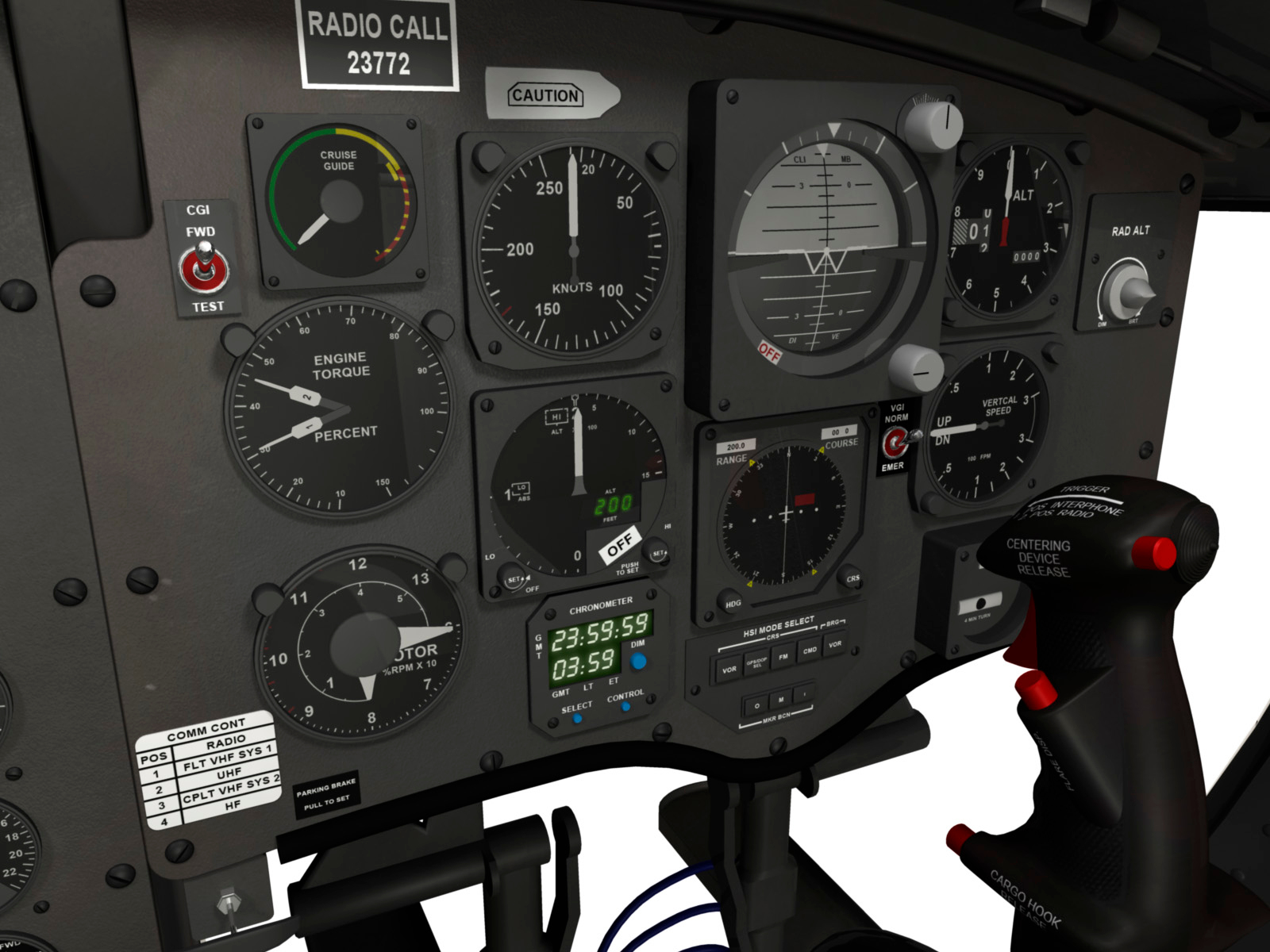 max ch-47 chinook helicopter