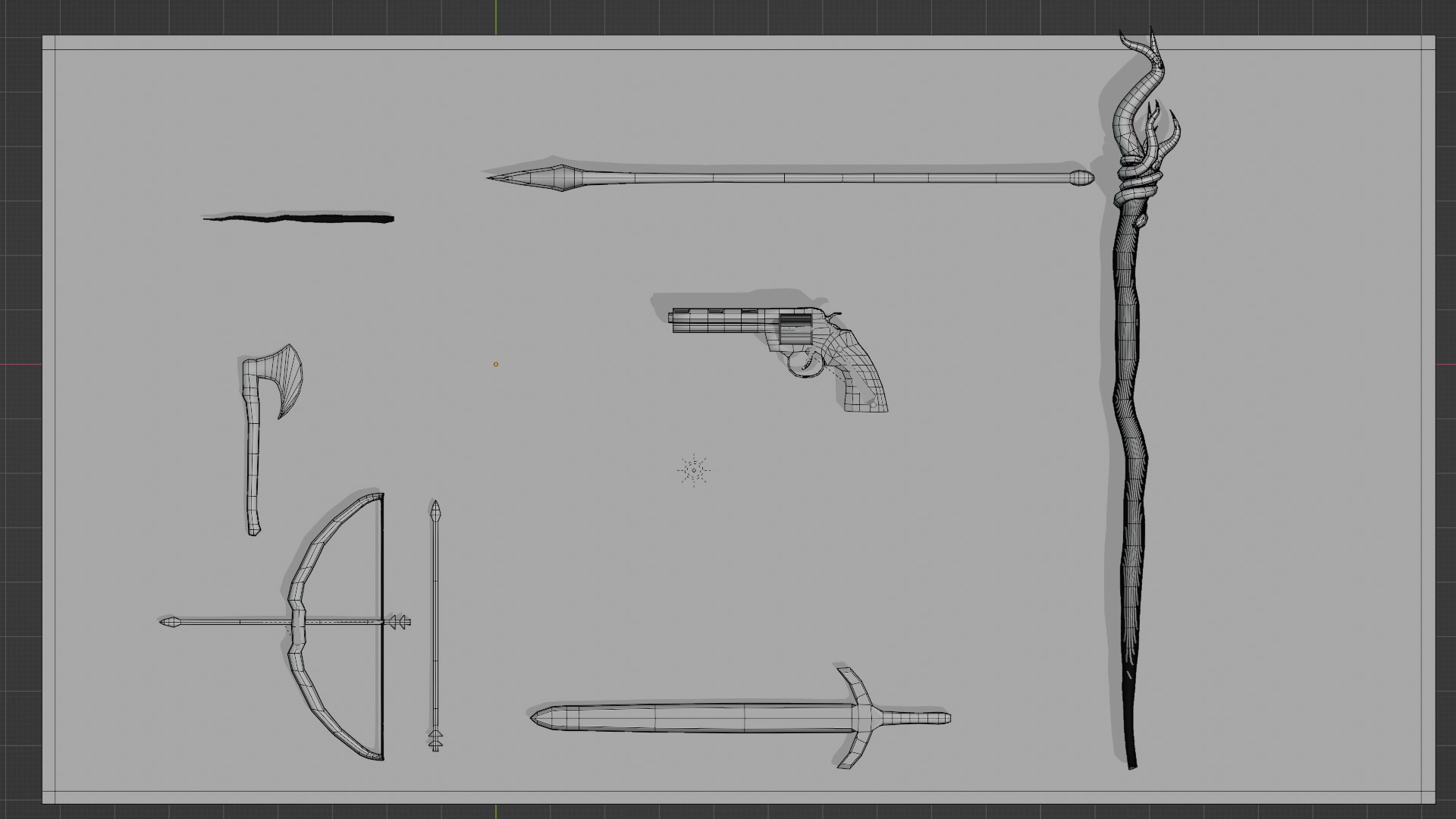 Stylized Basic Weapon Set 3D model - TurboSquid 2159488
