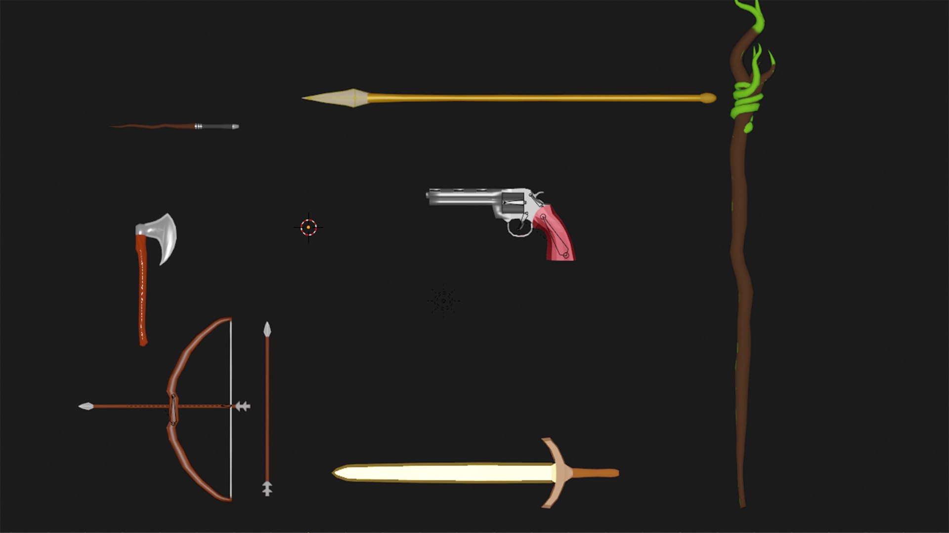 Stylized Basic Weapon Set 3D model - TurboSquid 2159488