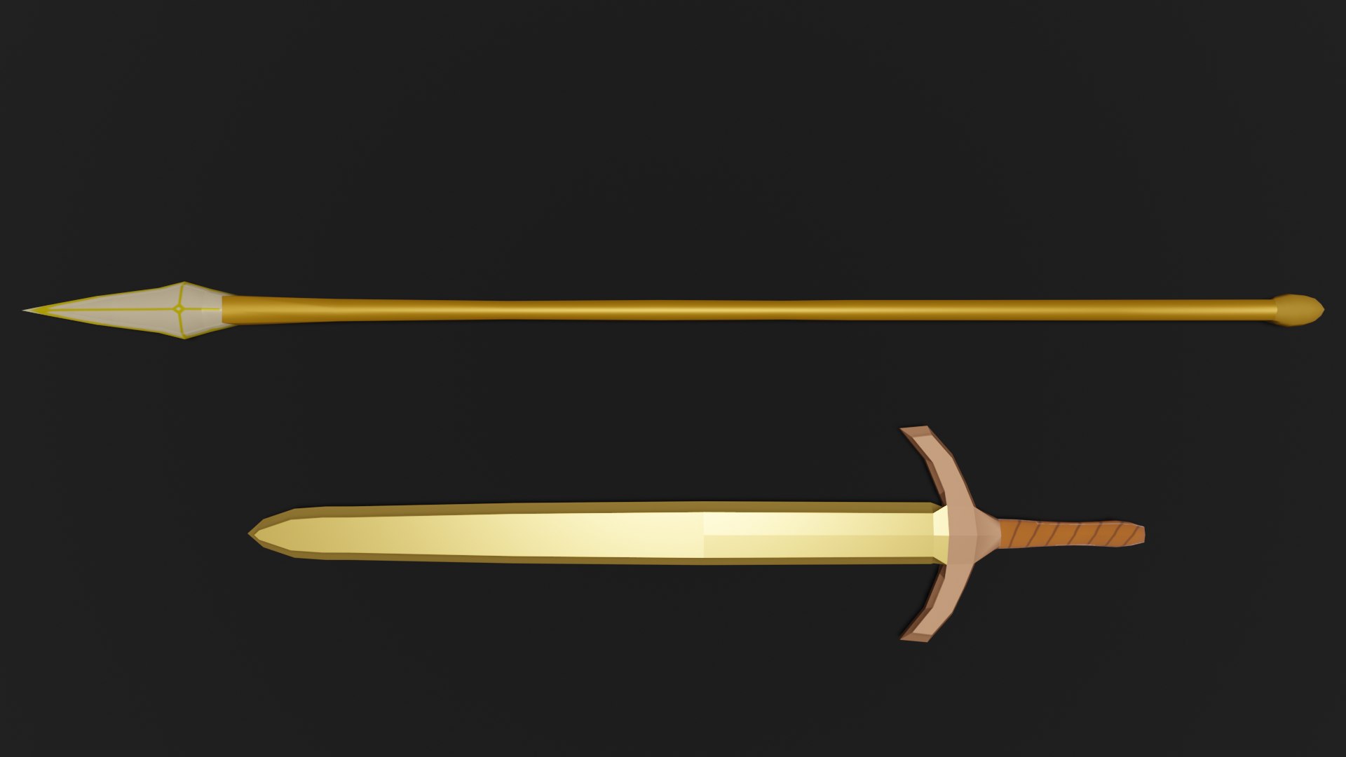 Stylized Basic Weapon Set 3D model - TurboSquid 2159488