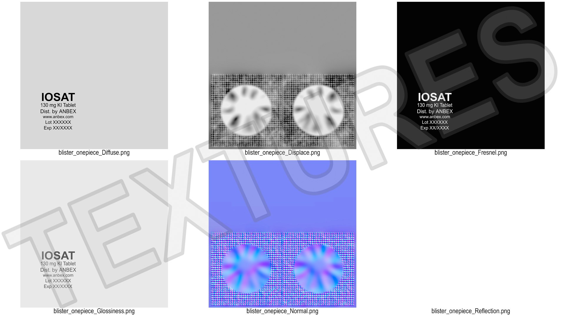 3D Model Sealed Potassium Iodine Tablet - TurboSquid 2337687